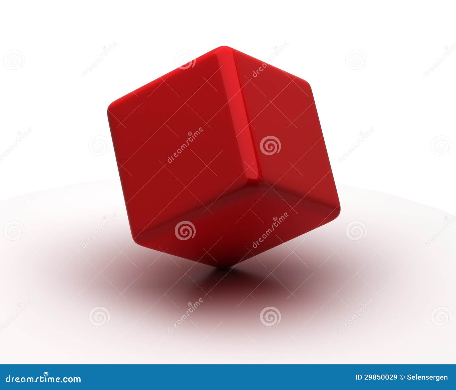Single Cube stock illustration. Illustration of cube - 29850029