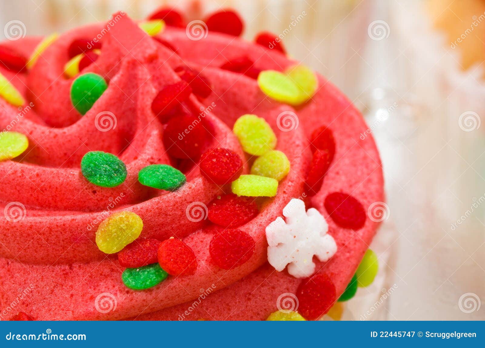 Single Red Cupcake stock image. Image of birthday, icing - 22445747