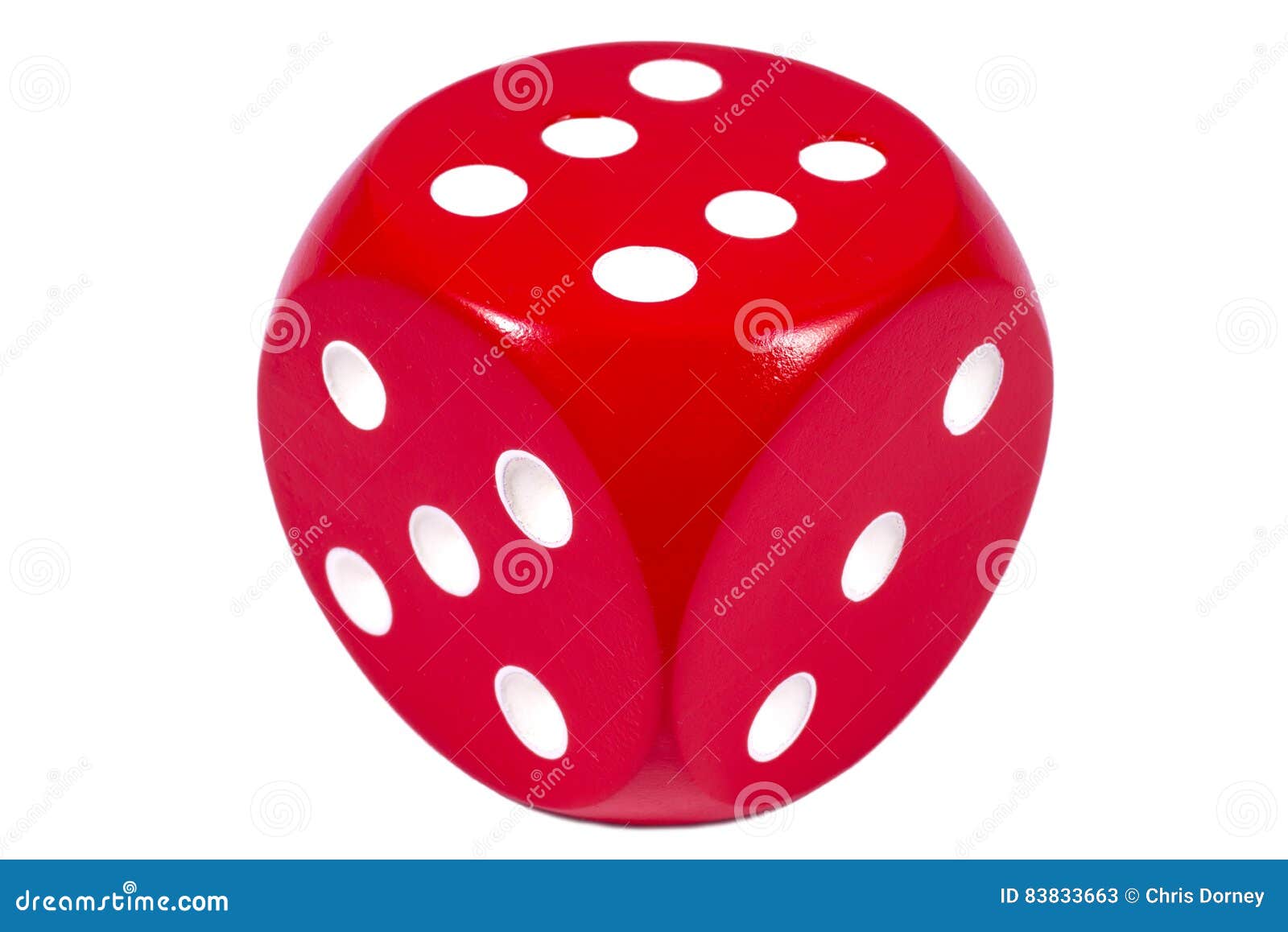 Single Red Dice stock image. Image of background, good - 83833663