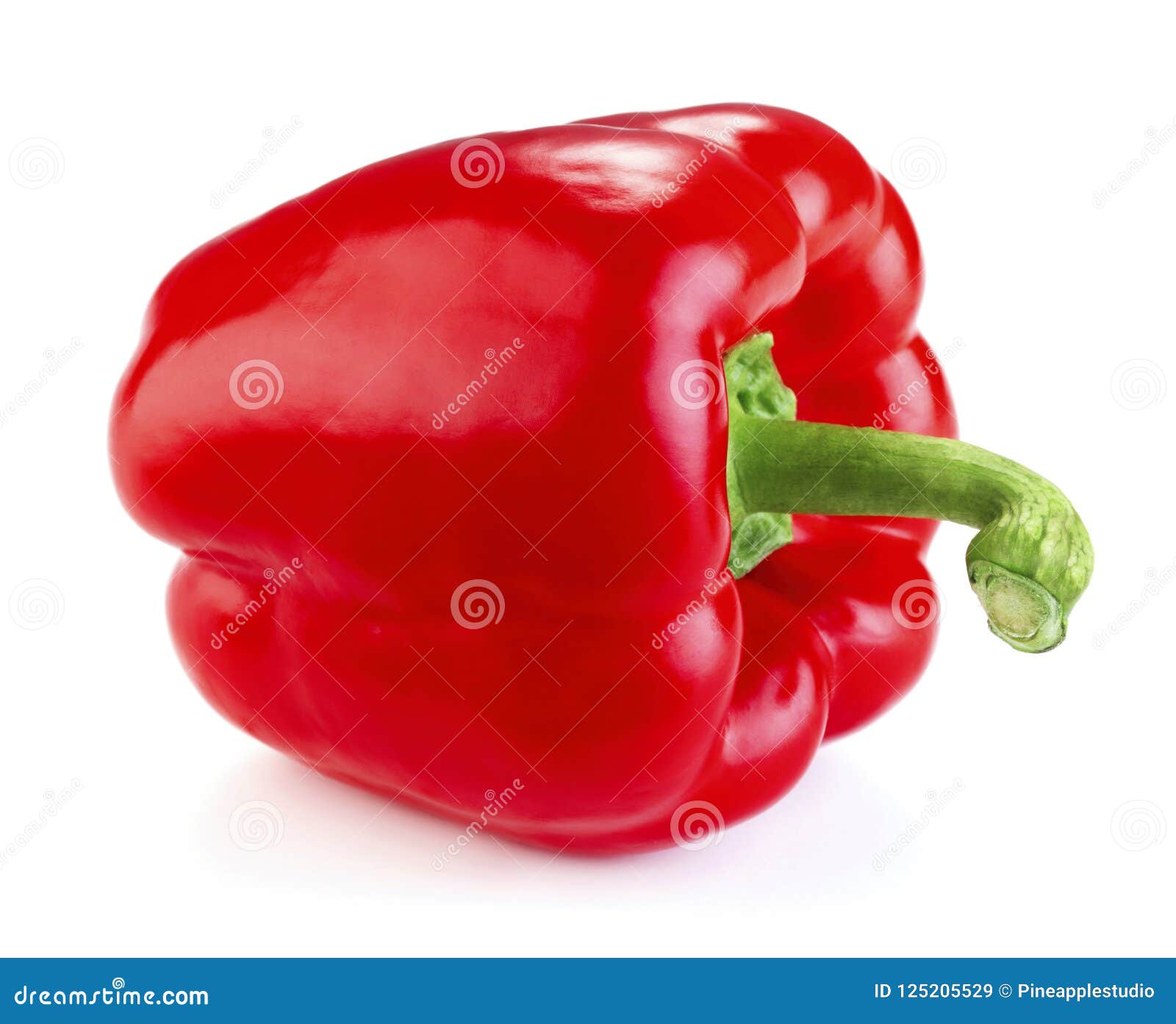 Single red pepper stock image. Image of color, ripe - 125205529