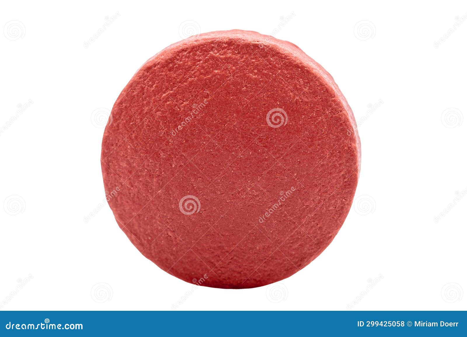 Single Red and Round Tablet Stock Photo - Image of care, tablet: 299425058