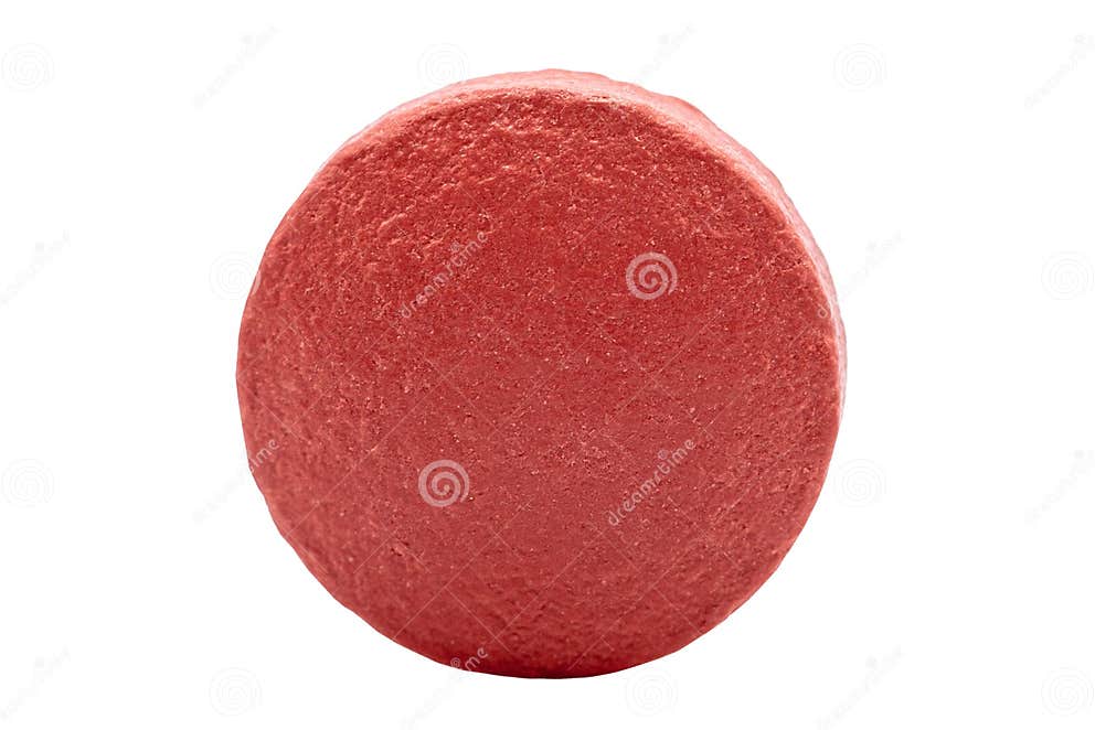 Single Red and Round Tablet Stock Photo - Image of care, tablet: 299425058