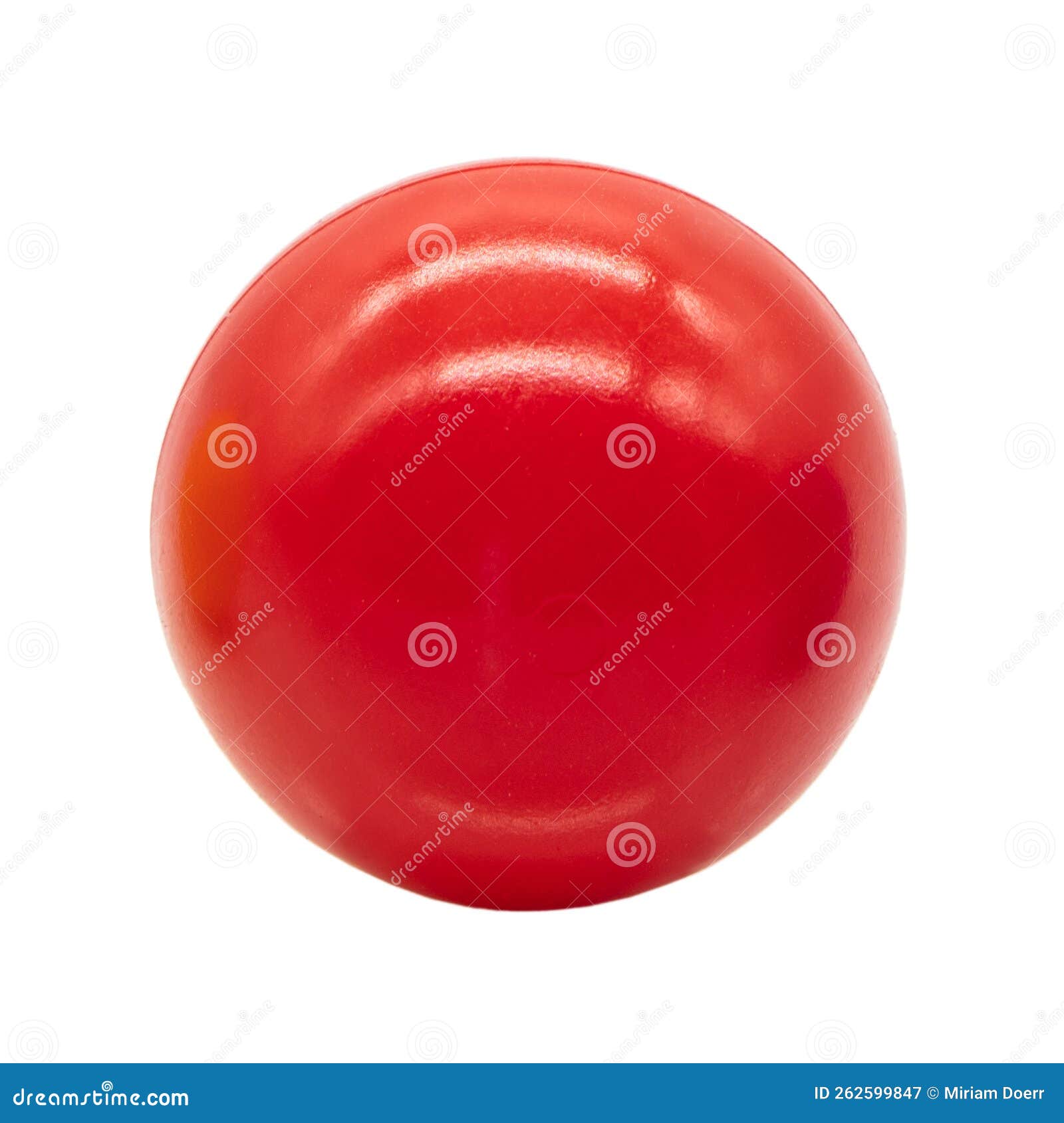 A Single Red Round Toy Marble or Ball Stock Image - Image of closeup ...