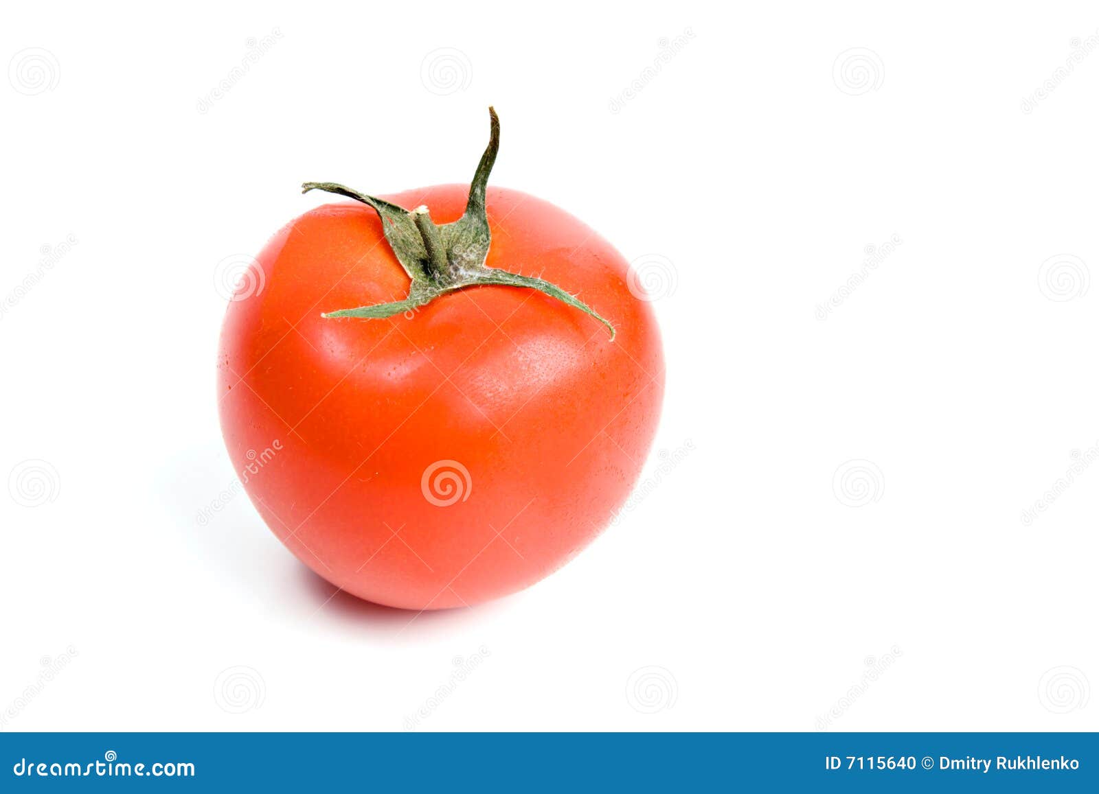 Single Red Tomato Isolated on White Stock Photo - Image of healthy ...