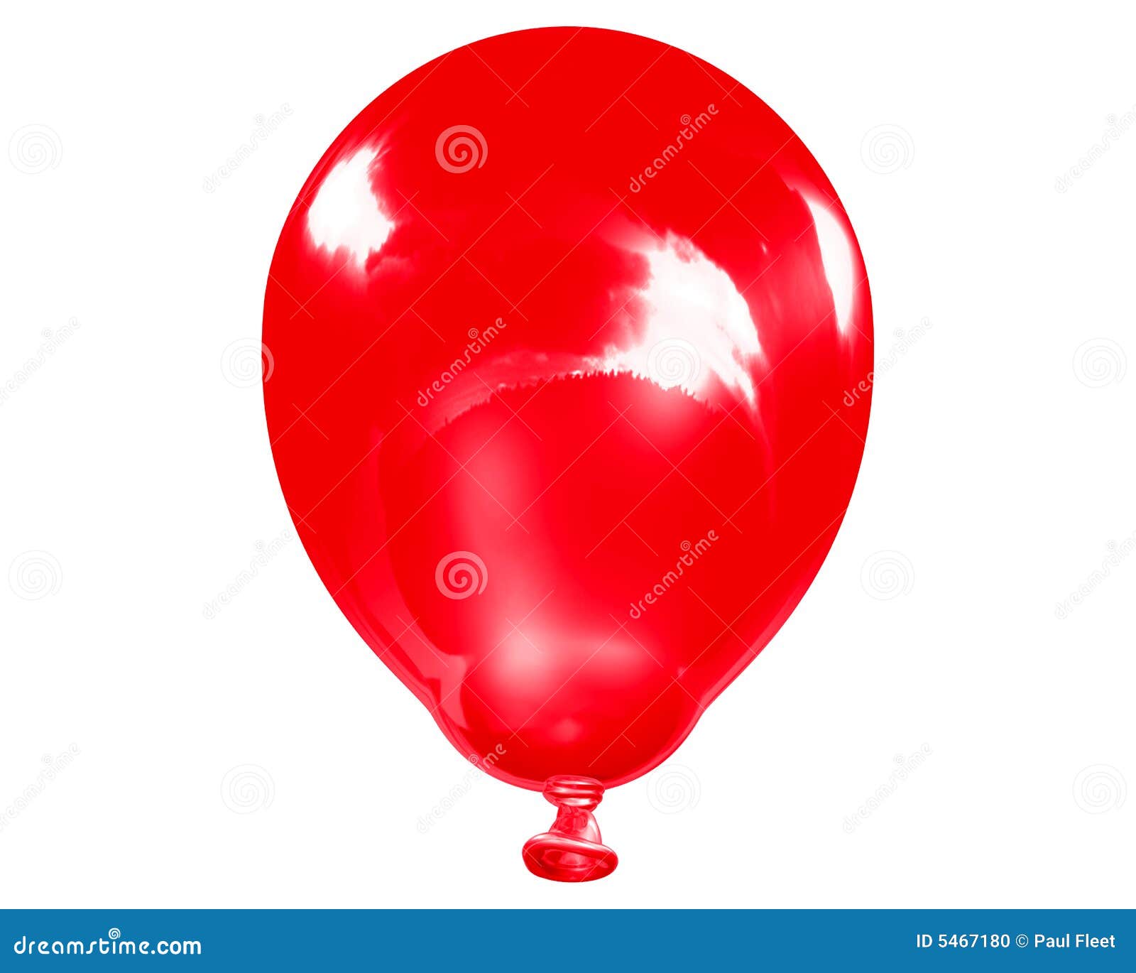 Single Reflective Red Balloon Stock Illustration - Illustration of ...