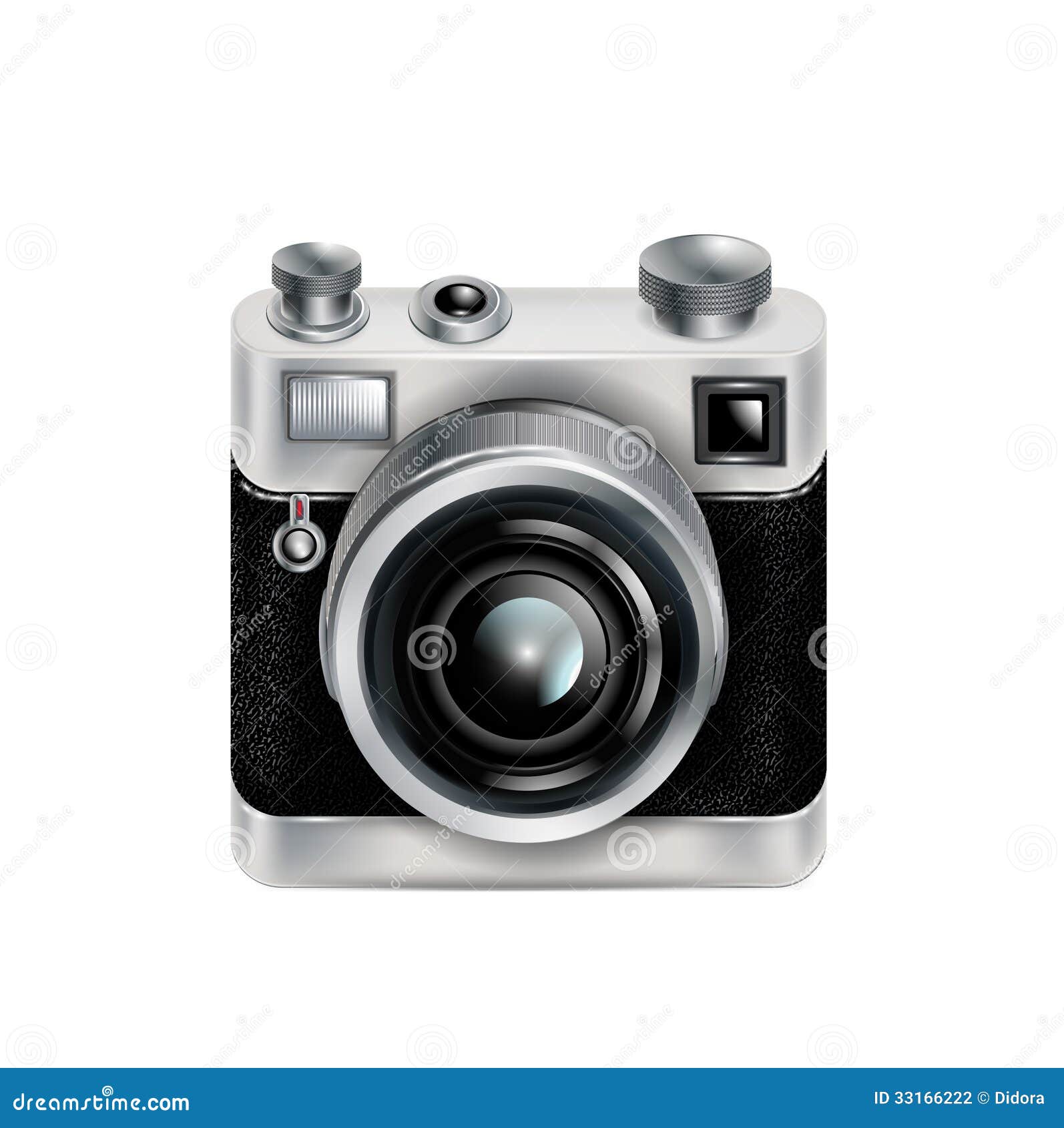 Single Retro Camera Icon Isolated Stock Vector - Illustration of ...