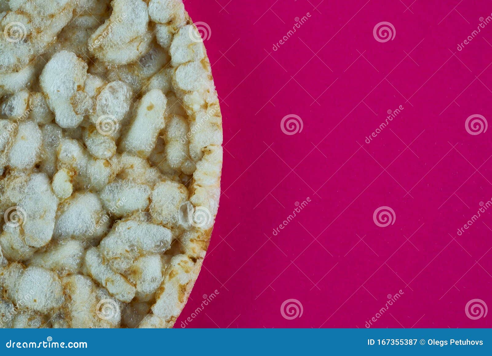 Single Rice Cake on the Red Background Stock Image - Image of tinfoil ...