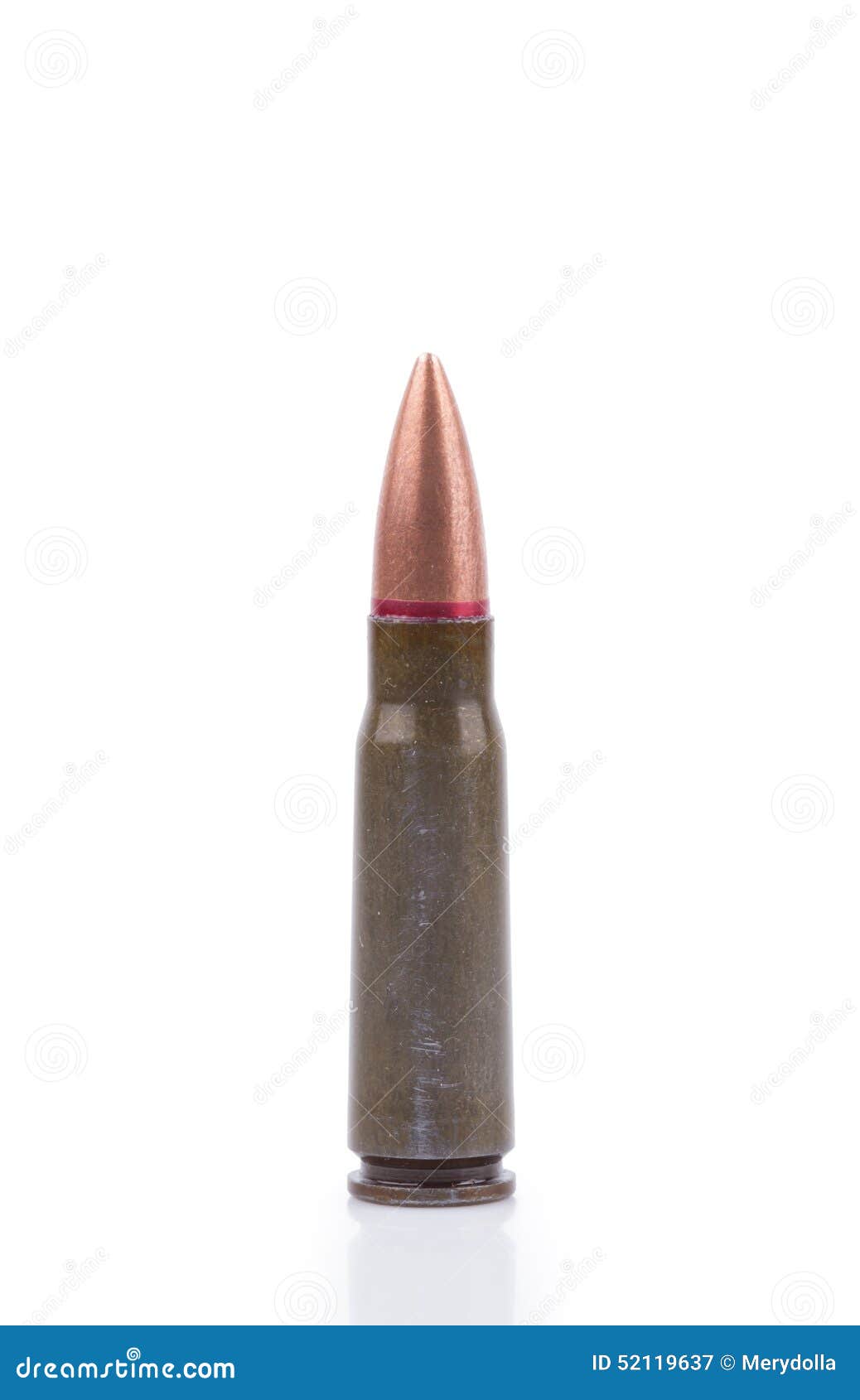 Single rifle bullet stock image. Image of protection - 52119637