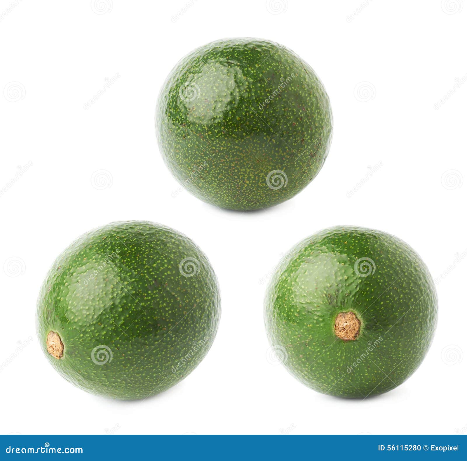 Single Ripe Avocado Fruit Isolated Stock Photo - Image of healthy ...