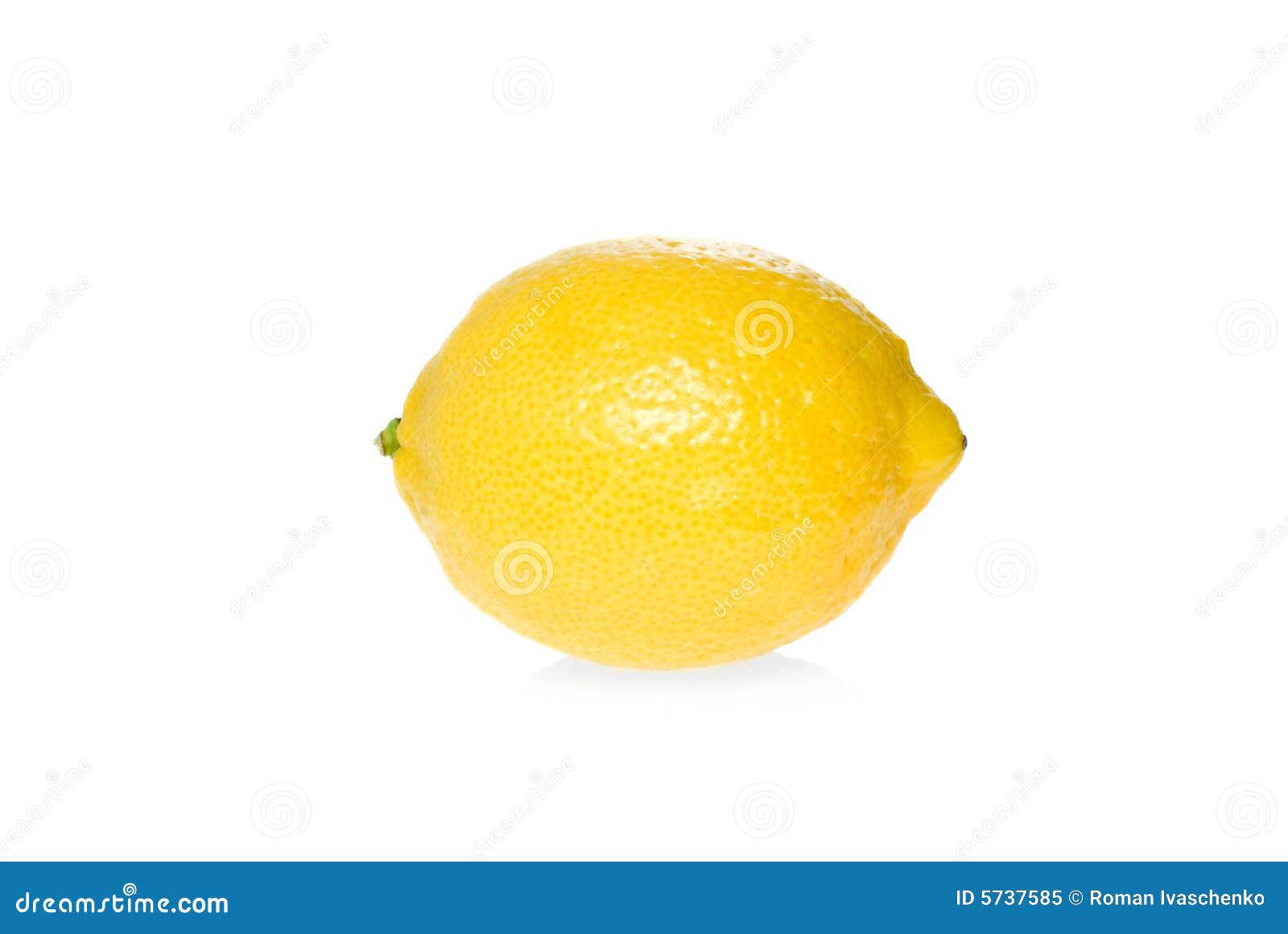 Single Ripe Lemon Royalty Free Stock Photo - Image: 5737585