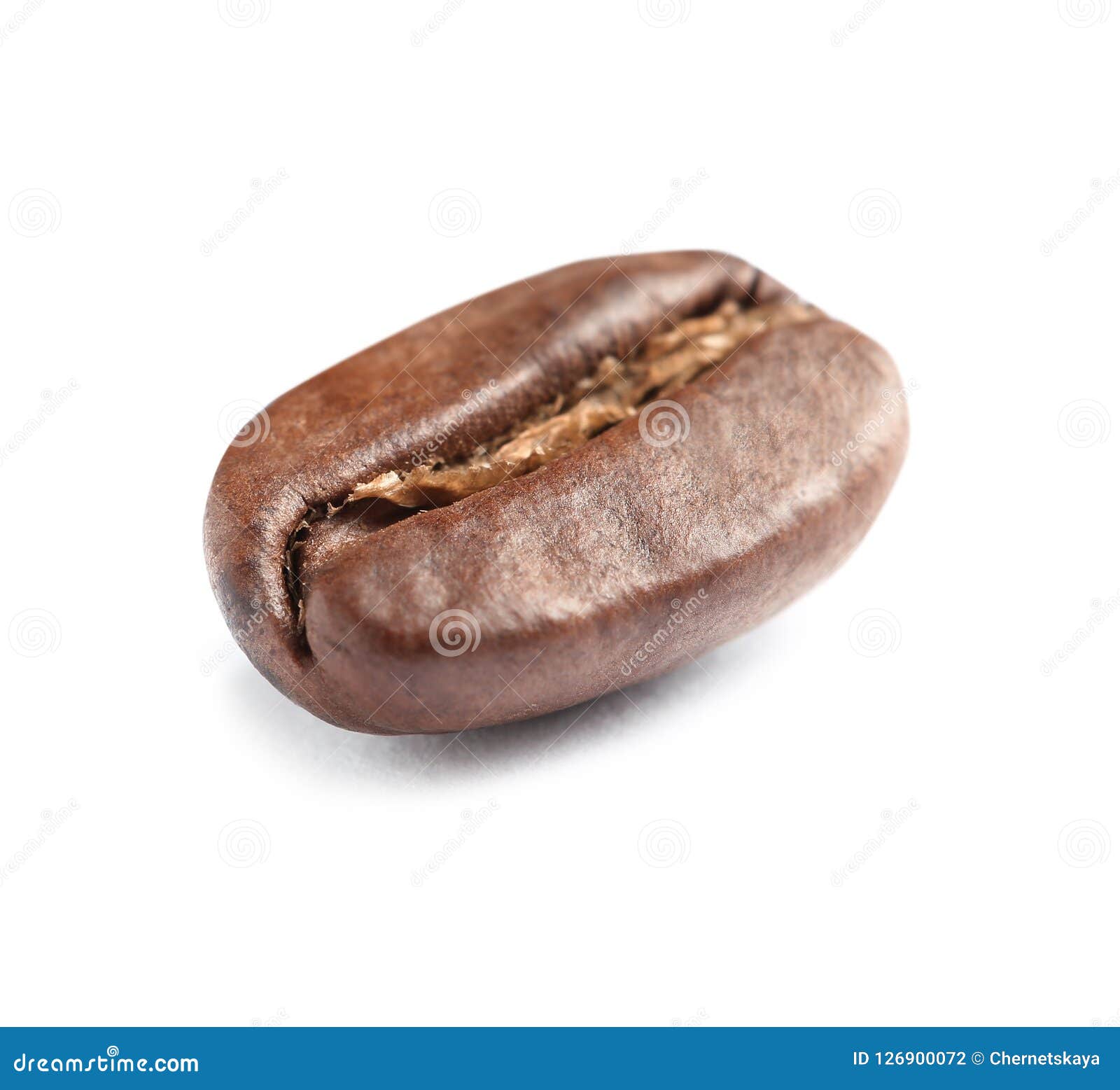 Single roasted coffee bean stock photo. Image of grain - 126900072
