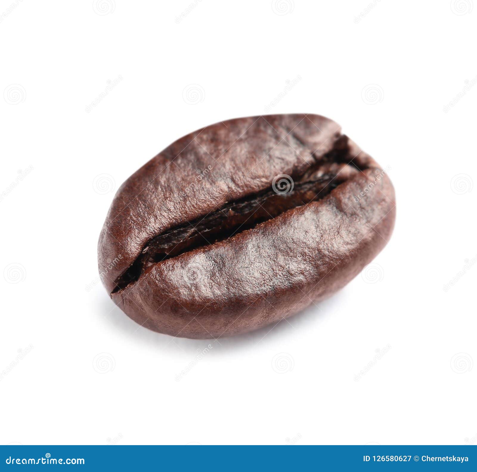 Single roasted coffee bean stock image. Image of morning - 126580627