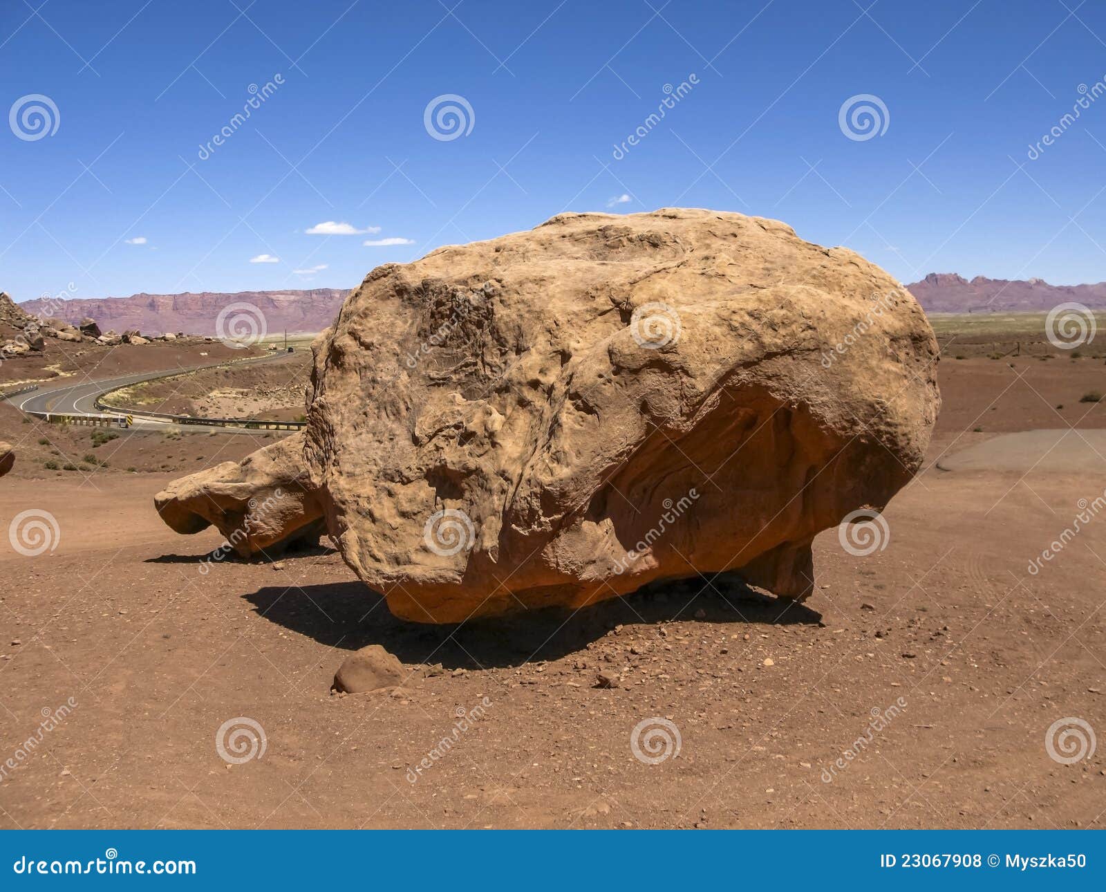 Single Rock stock photo. Image of hiking, sandstone, north - 23067908