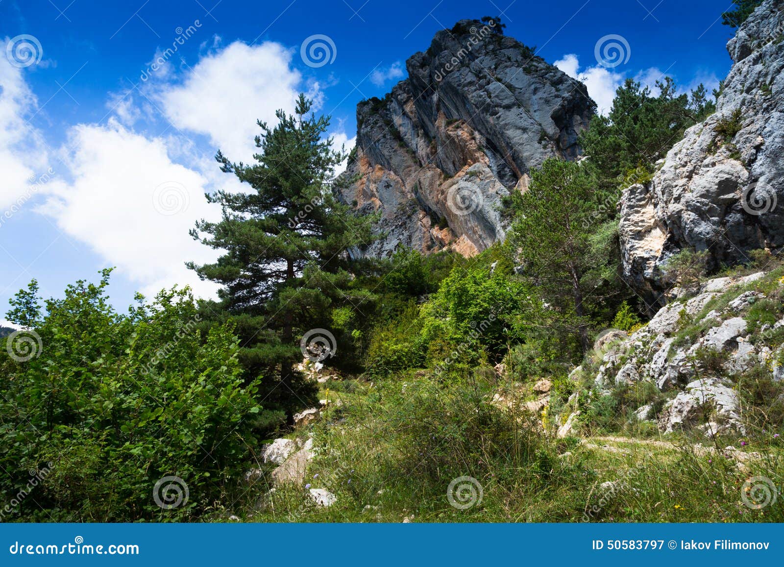 Single rock in mountain stock image. Image of environment - 50583797
