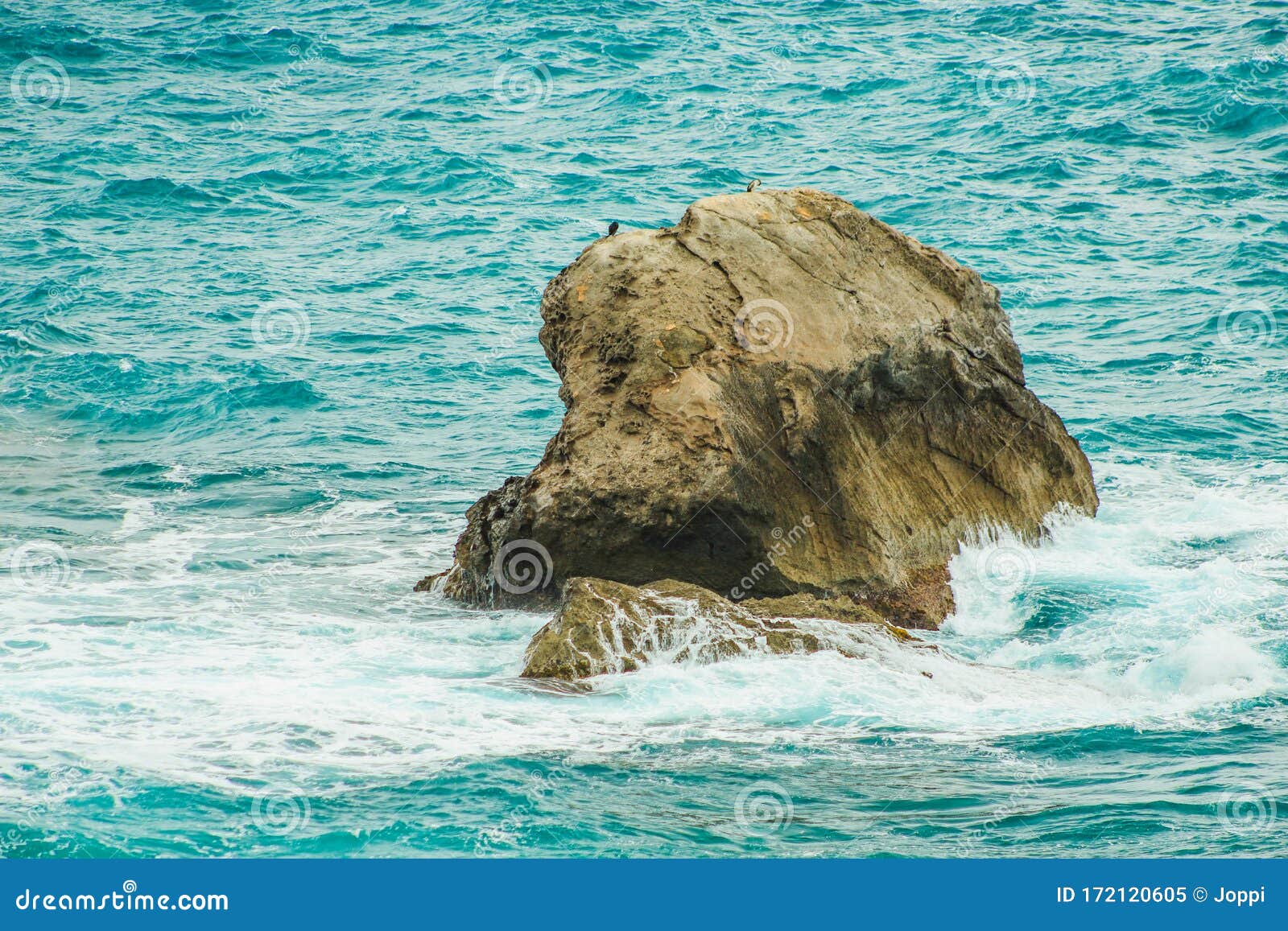 Single Rock at the West Coast of Mallorca, Spain Stock Image - Image of ...