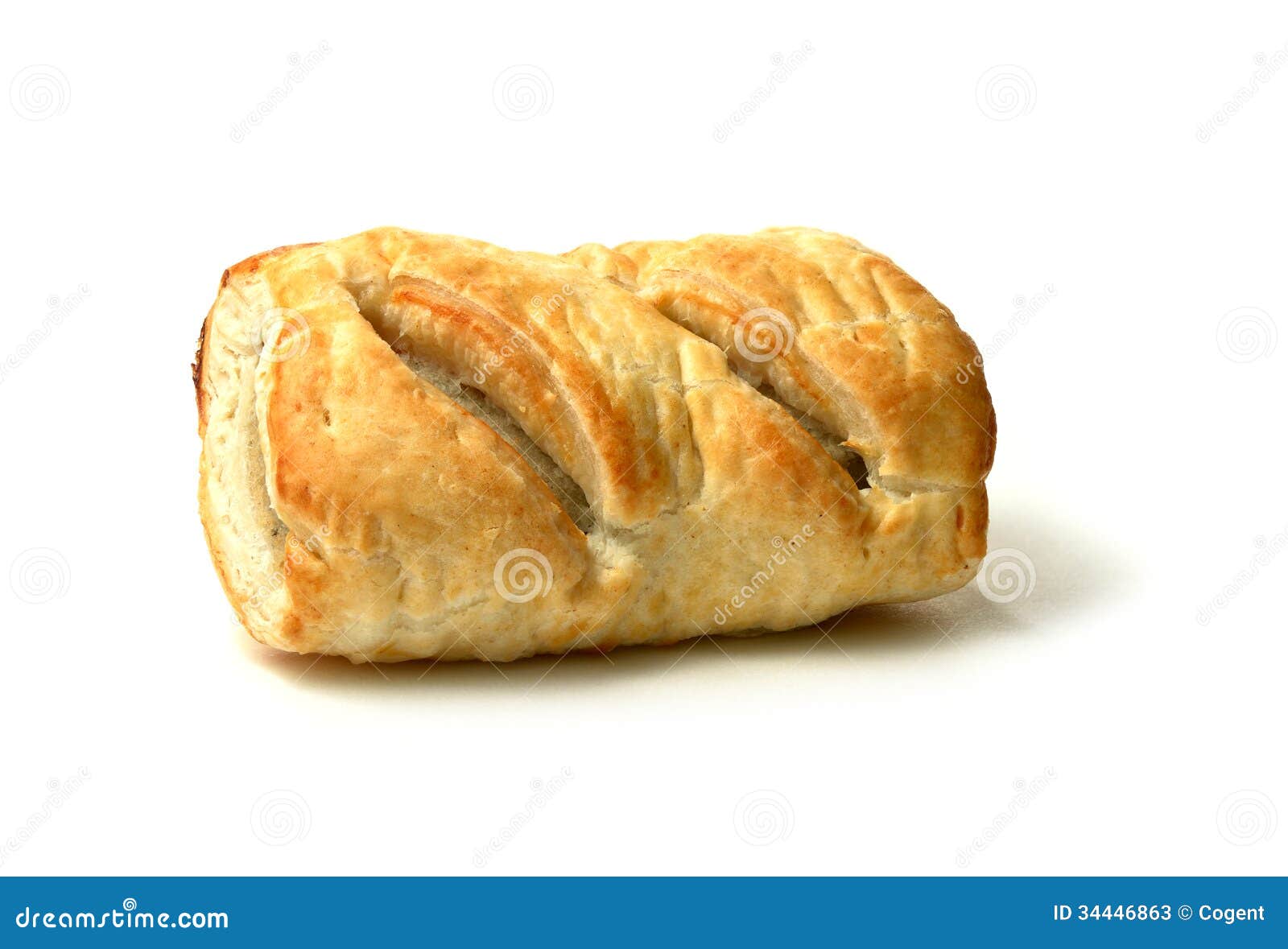 Single Sausage Roll stock image. Image of rolls, copy - 34446863
