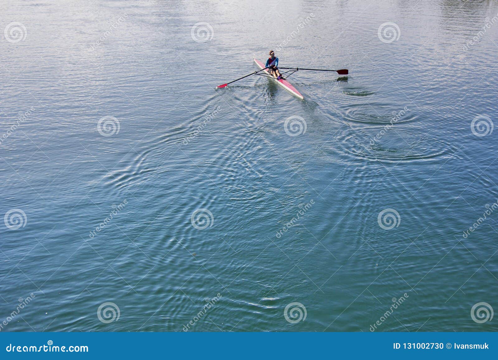 Single Scull Rowing Competitor, Rowing Race Stock Photo - Image of ...