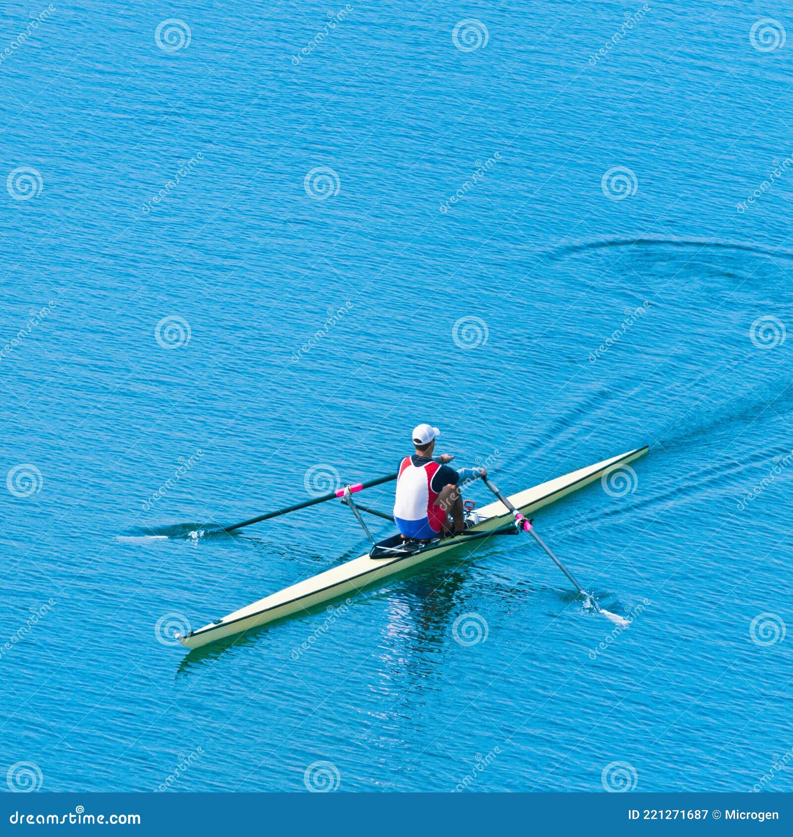 Single scull sport rowing stock image. Image of sport - 221271687
