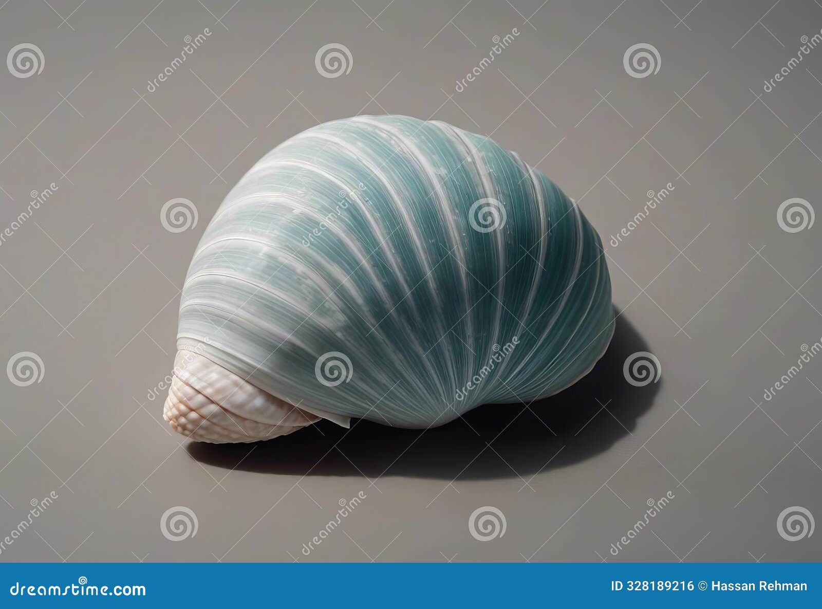 Single Seashell Resting on a Plain Black Background Stock Illustration ...