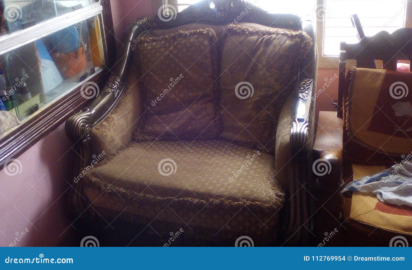 Single Seating Sofa with Chusion Stock Photo - Image of beautiful ...