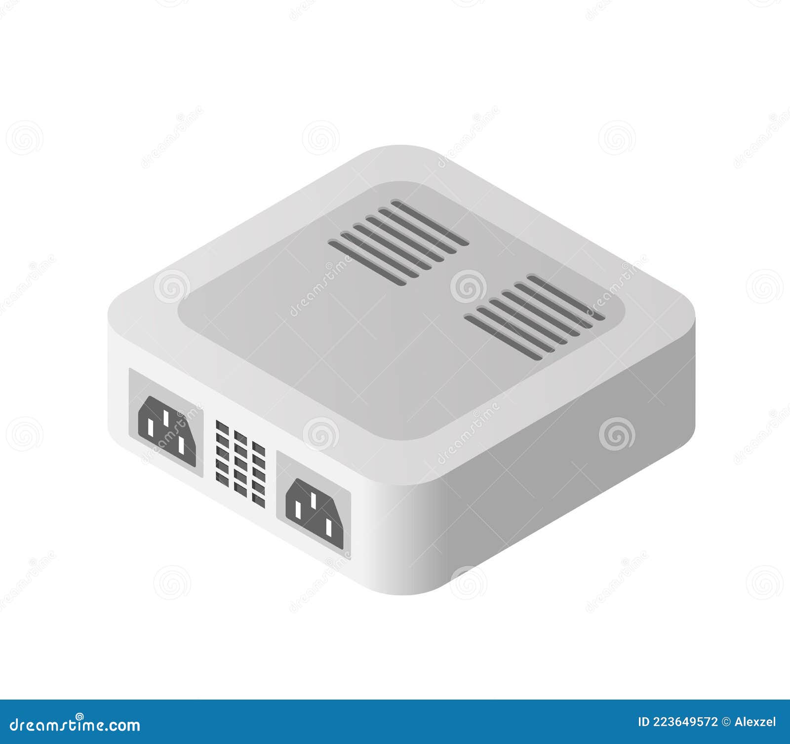 Adapter Technology Connection Icon Vector Illustration | CartoonDealer ...