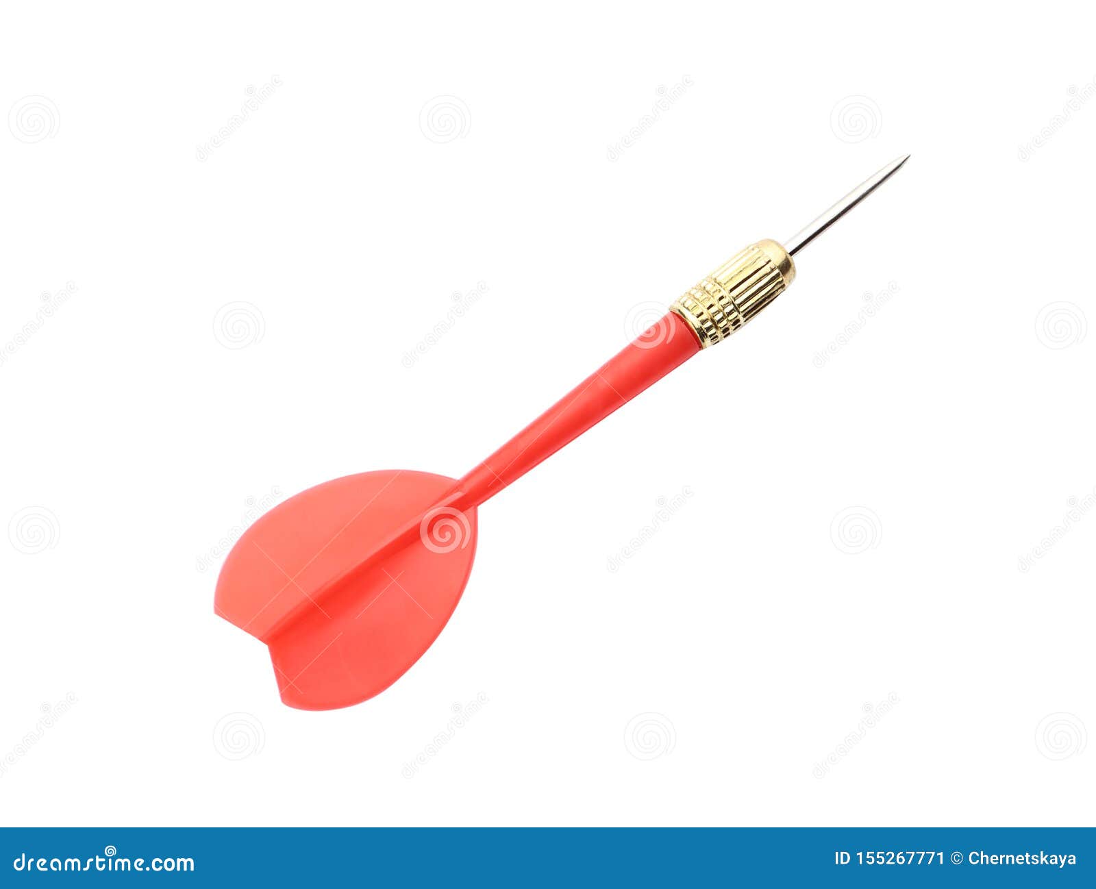 Single Sharp Red Dart Isolated Stock Image - Image of achievement ...