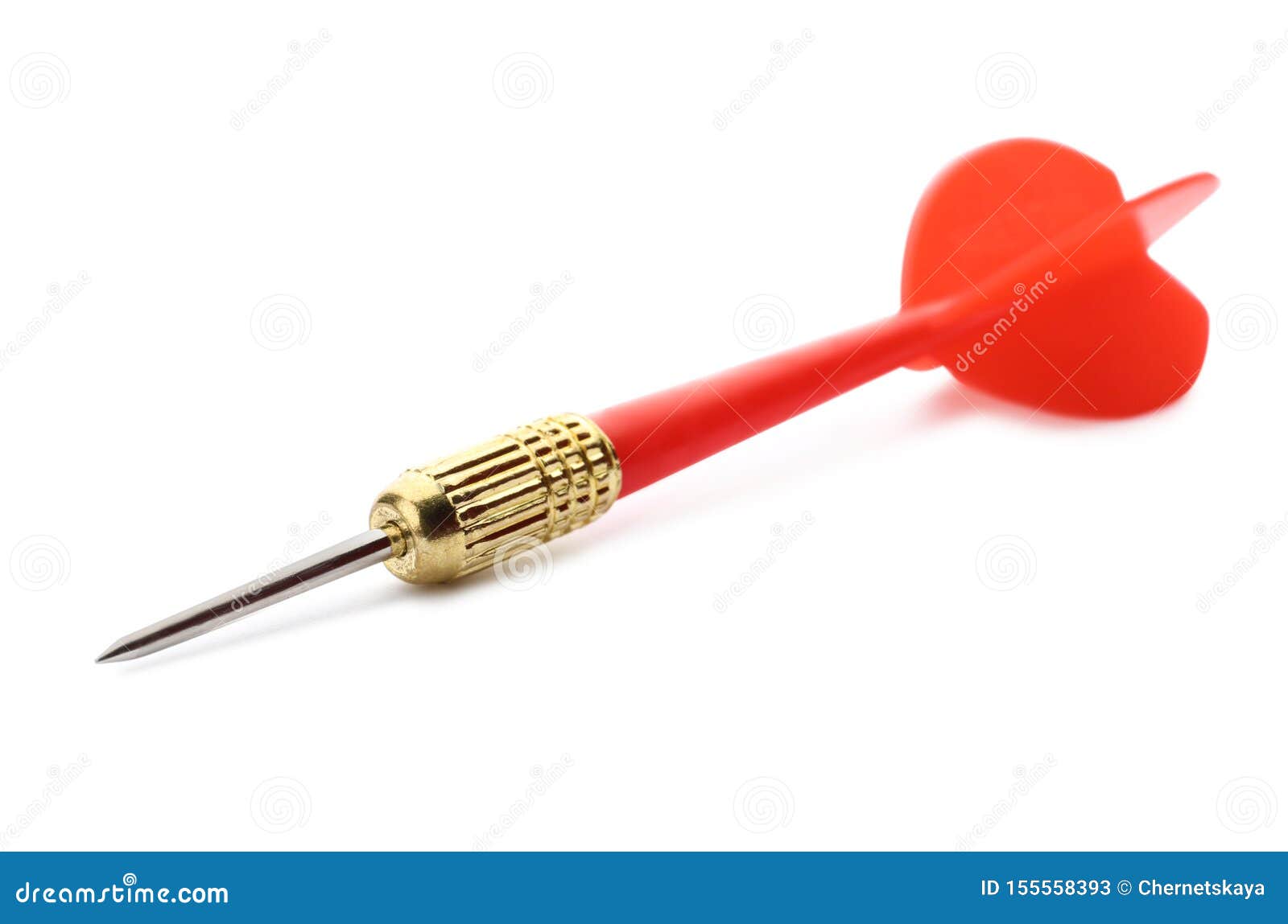 Single Sharp Red Dart Isolated on Stock Image - Image of achievement ...