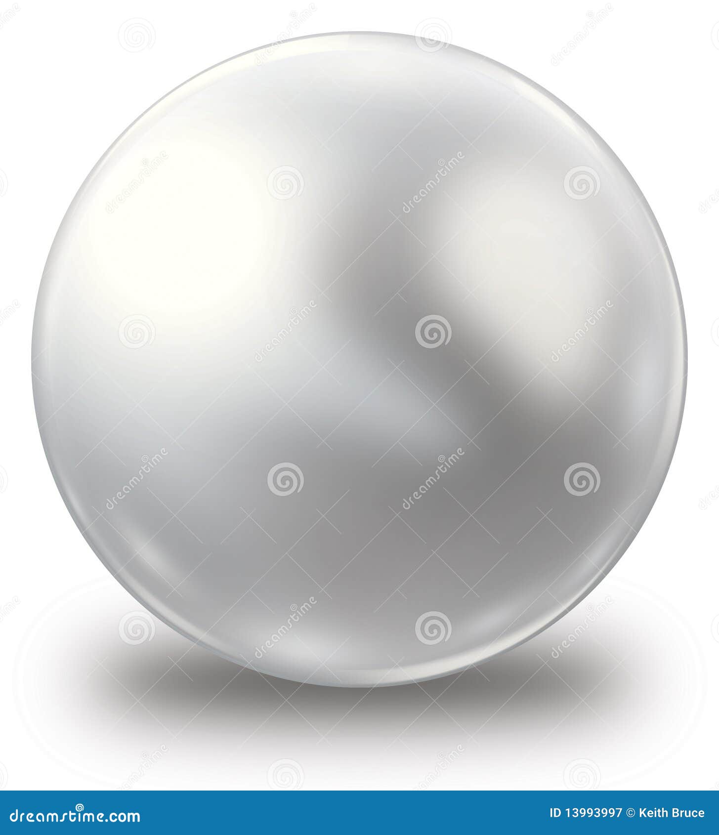 Single Shiny White Pearl Isolated Stock Illustration - Illustration of ...