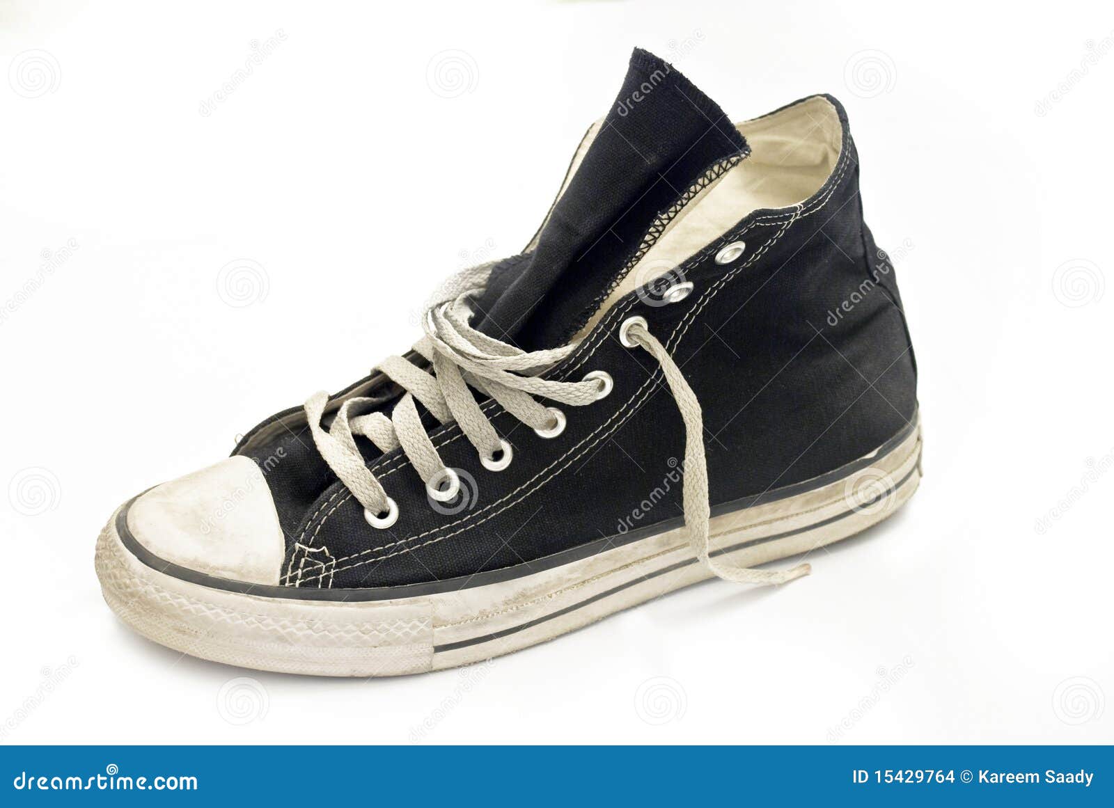 Single Shoe stock photo. Image of isolated, canvas, rough - 15429764