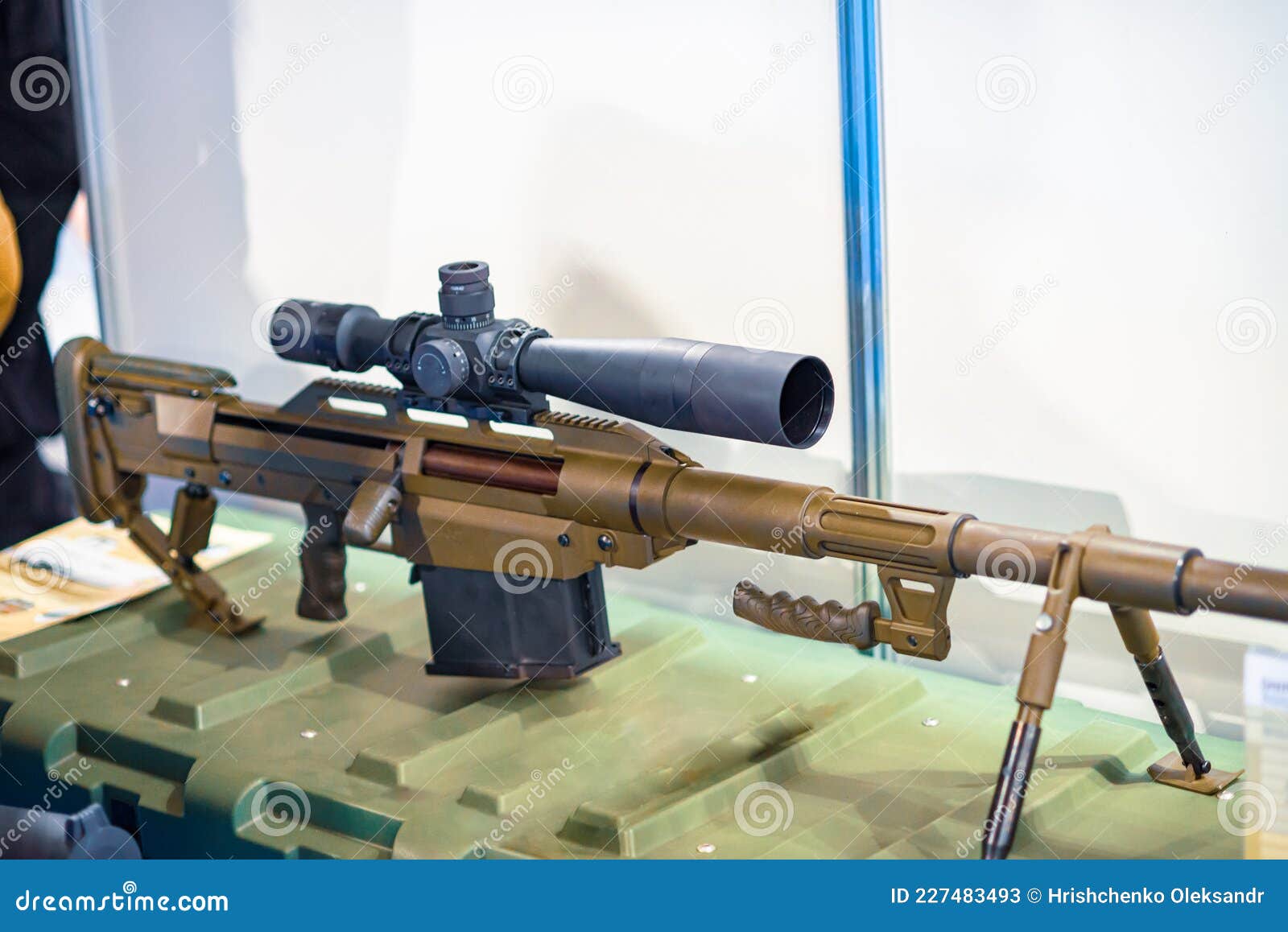 Single-shot Long-range Large-caliber Rifle Caliber 14.5 114 Stock Image ...