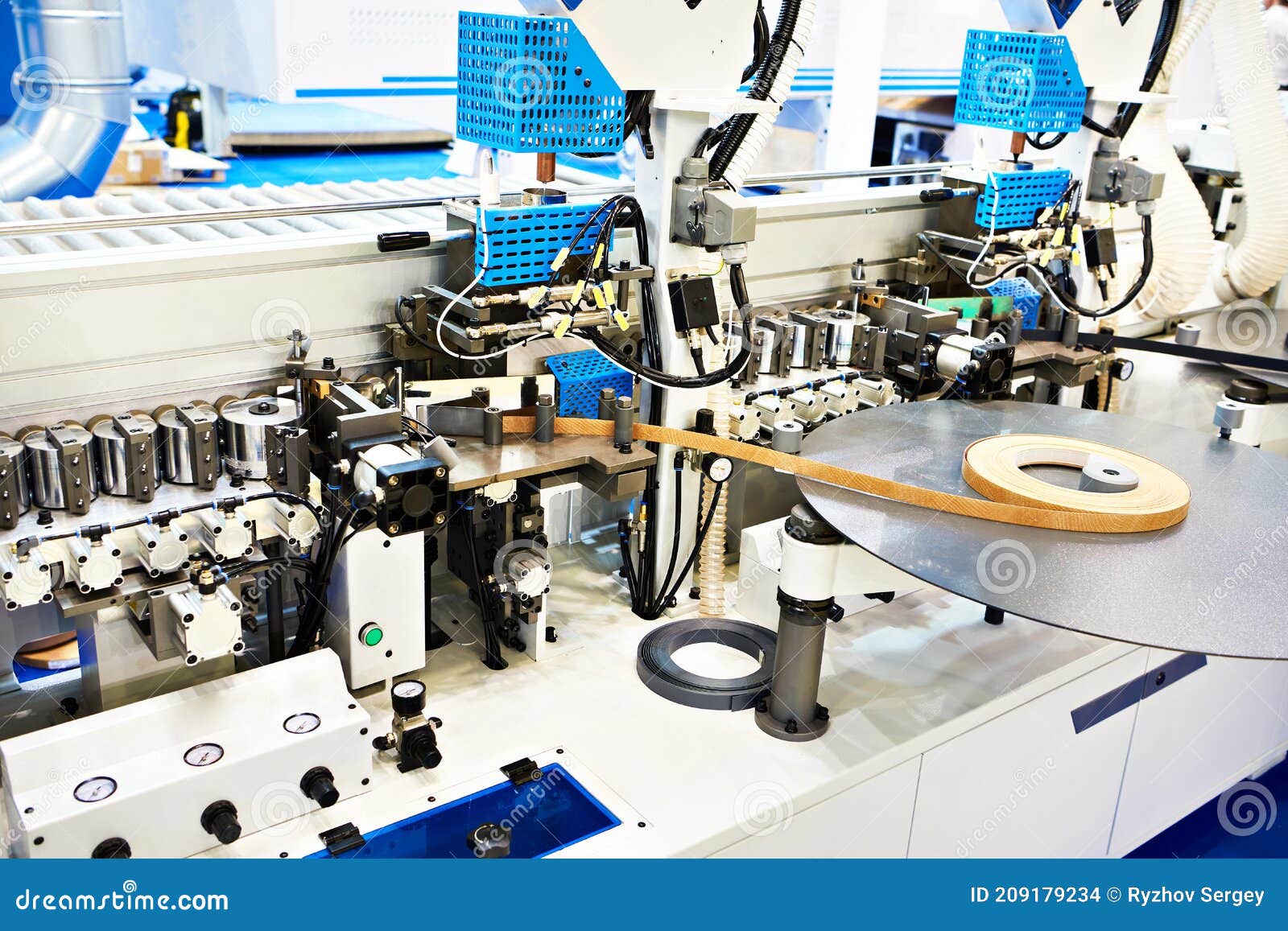 Automatic Edge Banders on Factory Stock Photo - Image of edgebander ...