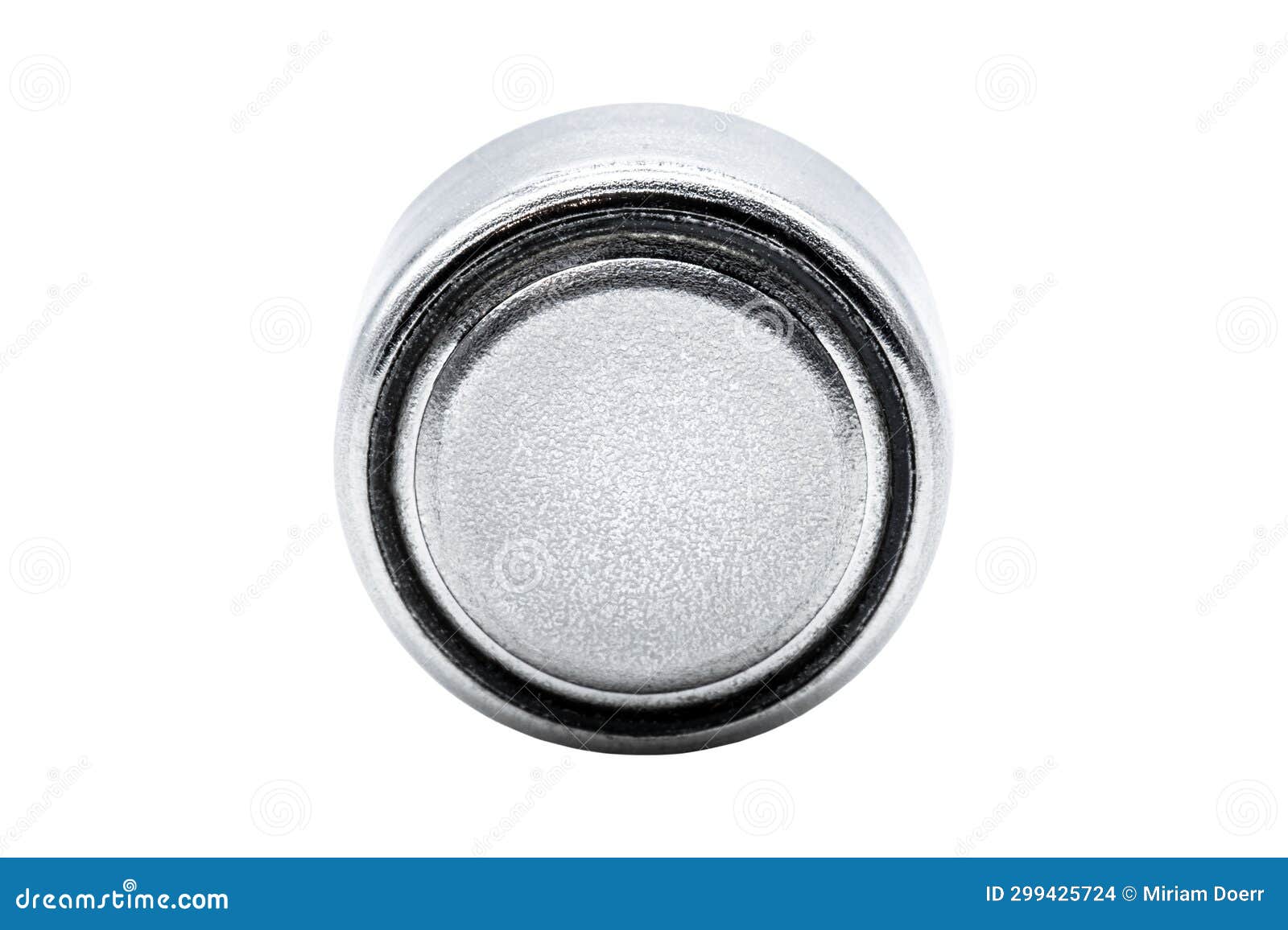Single Silver Button Cell Battery Stock Photo - Image of ecology ...