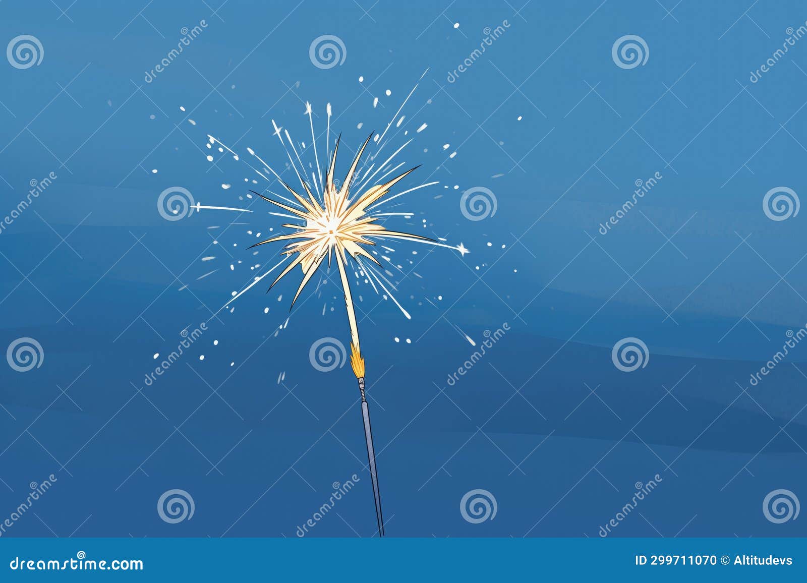 A Single Silver Firework Streaking Up into the Night Sky Stock ...