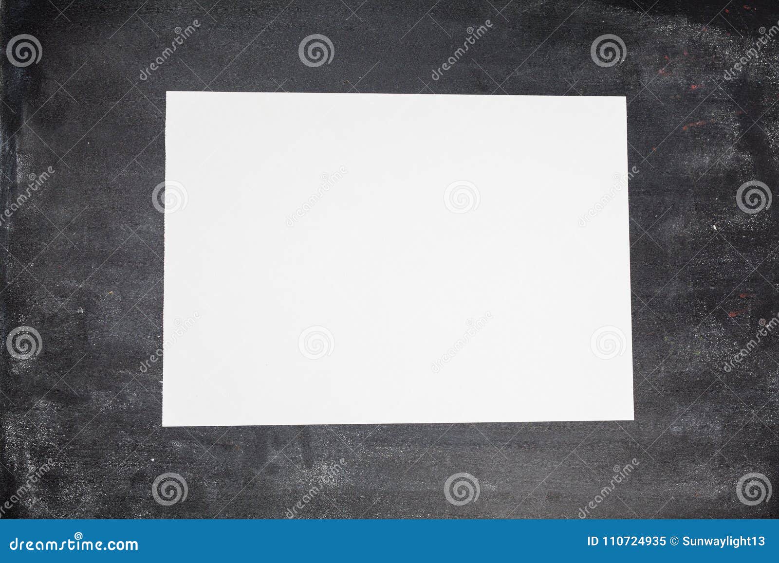 Single Simple Empty White Paper Stock Image - Image of mock, organizer ...