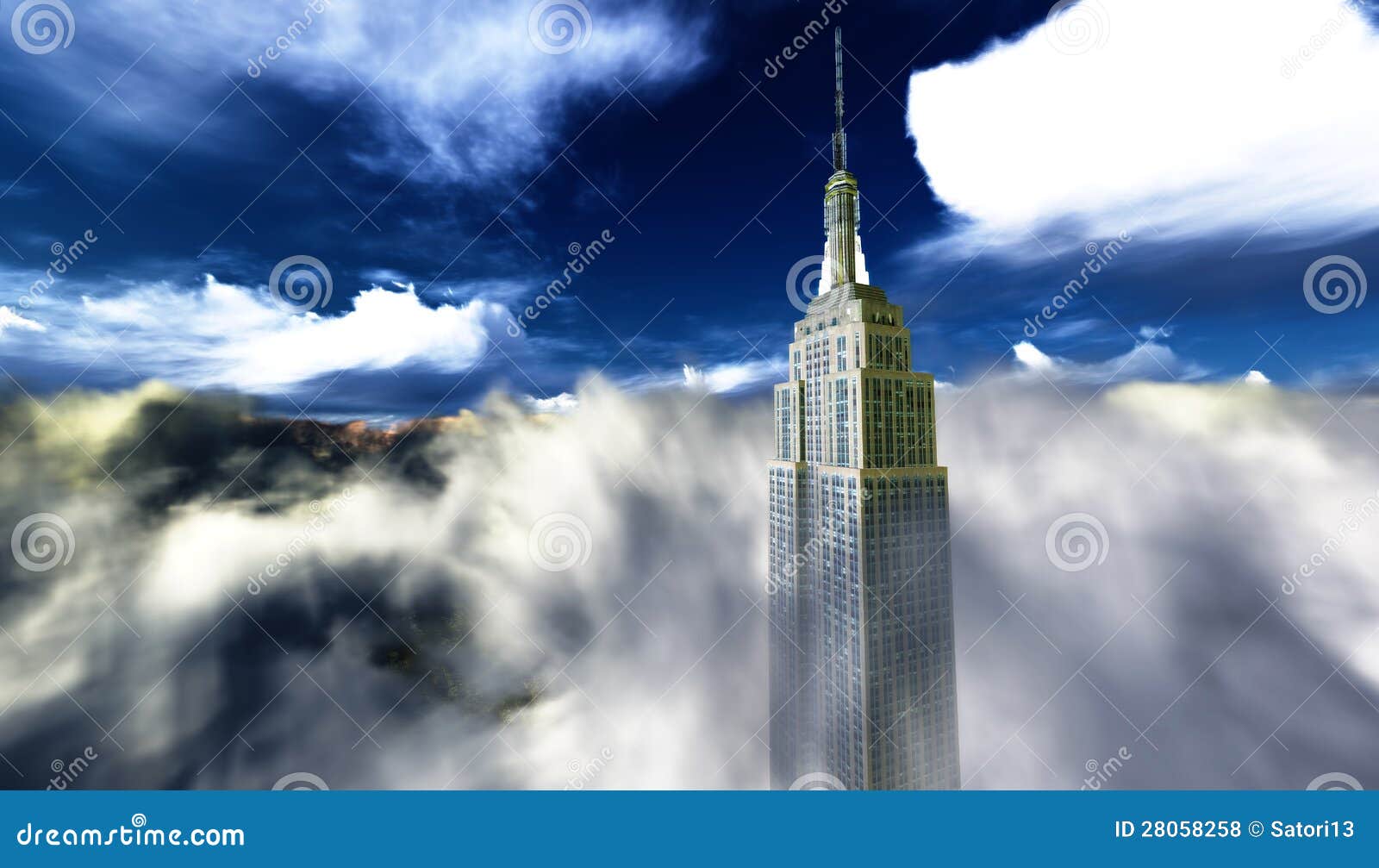 Single skyscraper editorial stock photo. Image of empire - 28058258