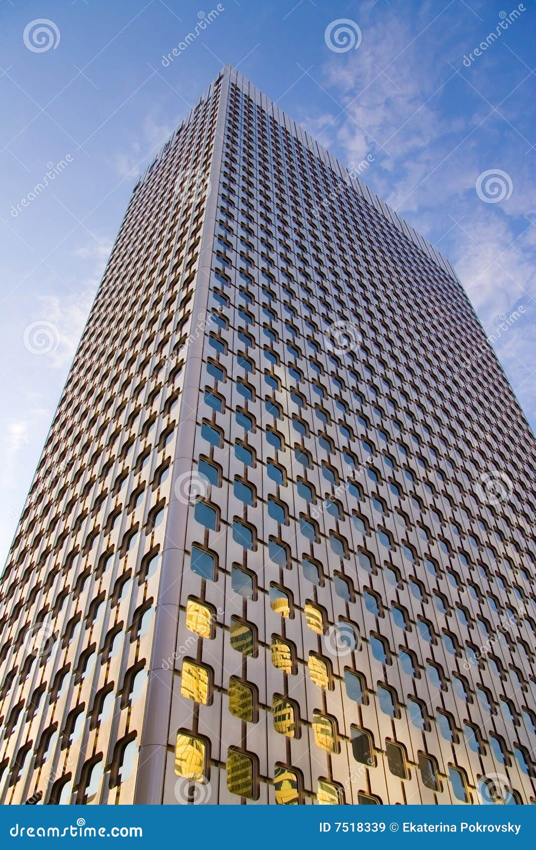 Single skyscraper stock image. Image of glass, connected - 7518339