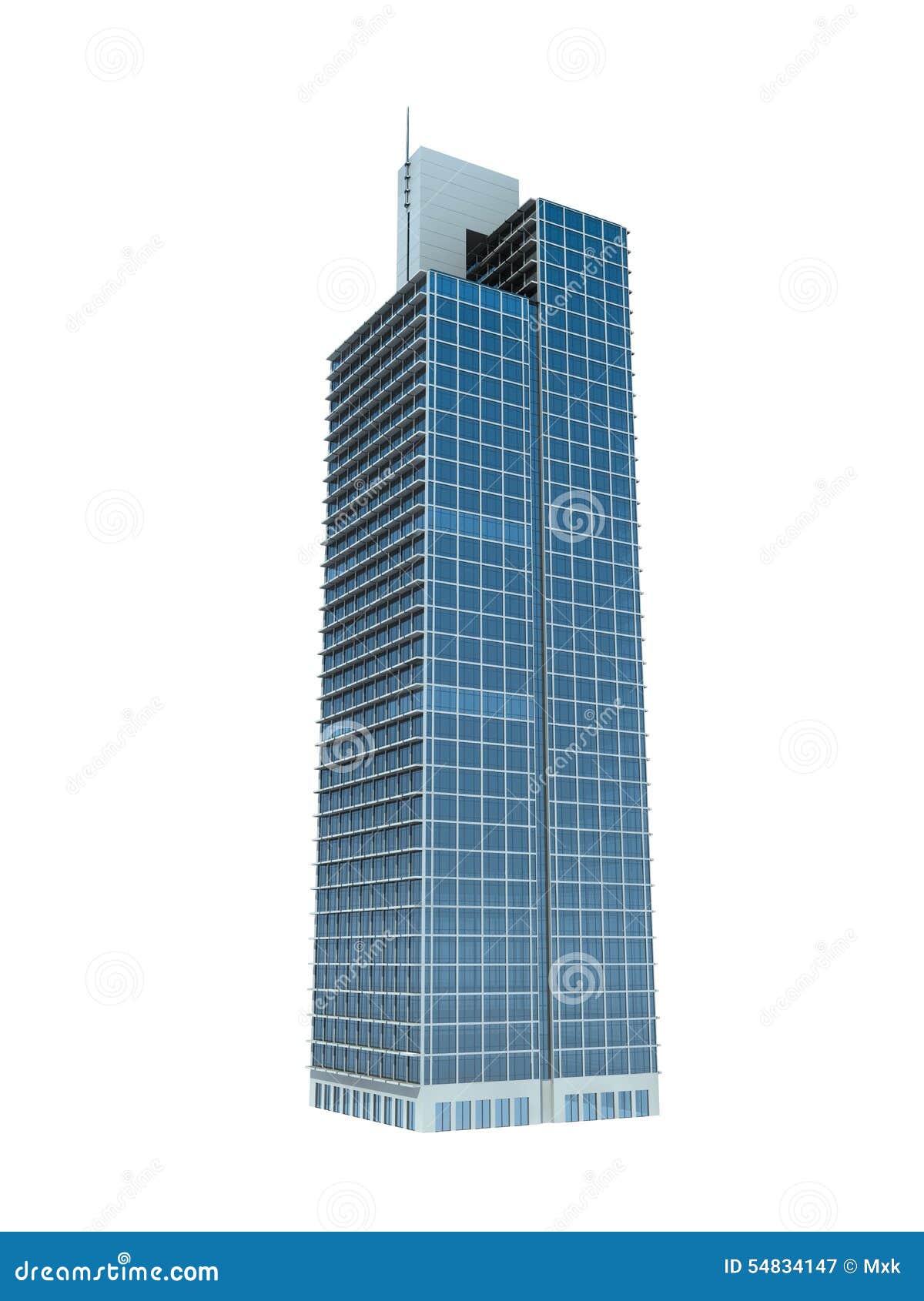 Single skyscraper stock image. Image of side, mosaic - 54834147