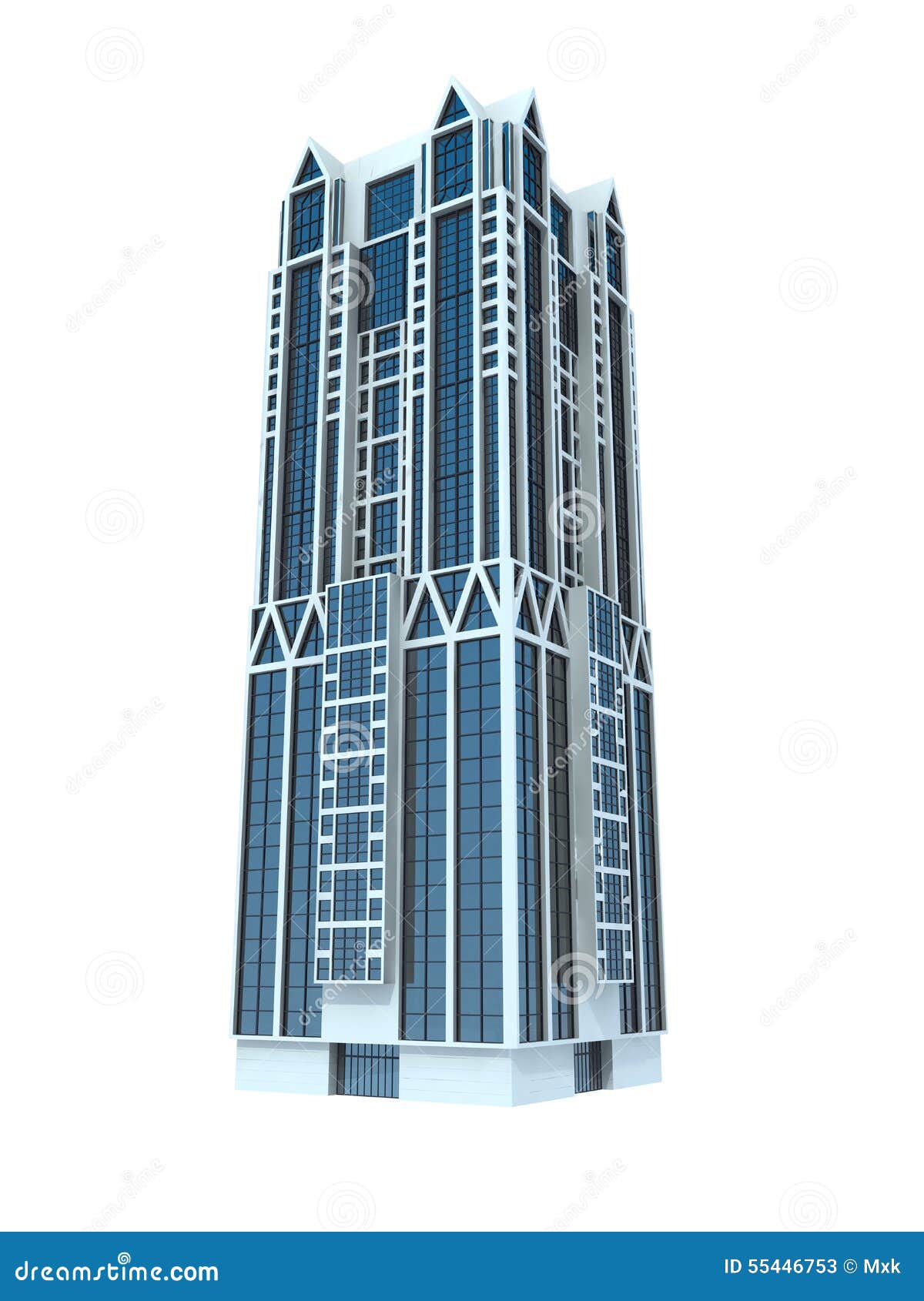Single skyscraper stock image. Image of refraction, ceramic - 55446753