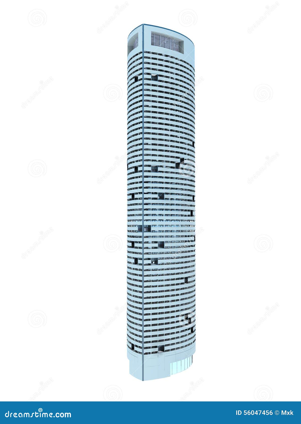 Single skyscraper stock illustration. Illustration of tower - 56047456