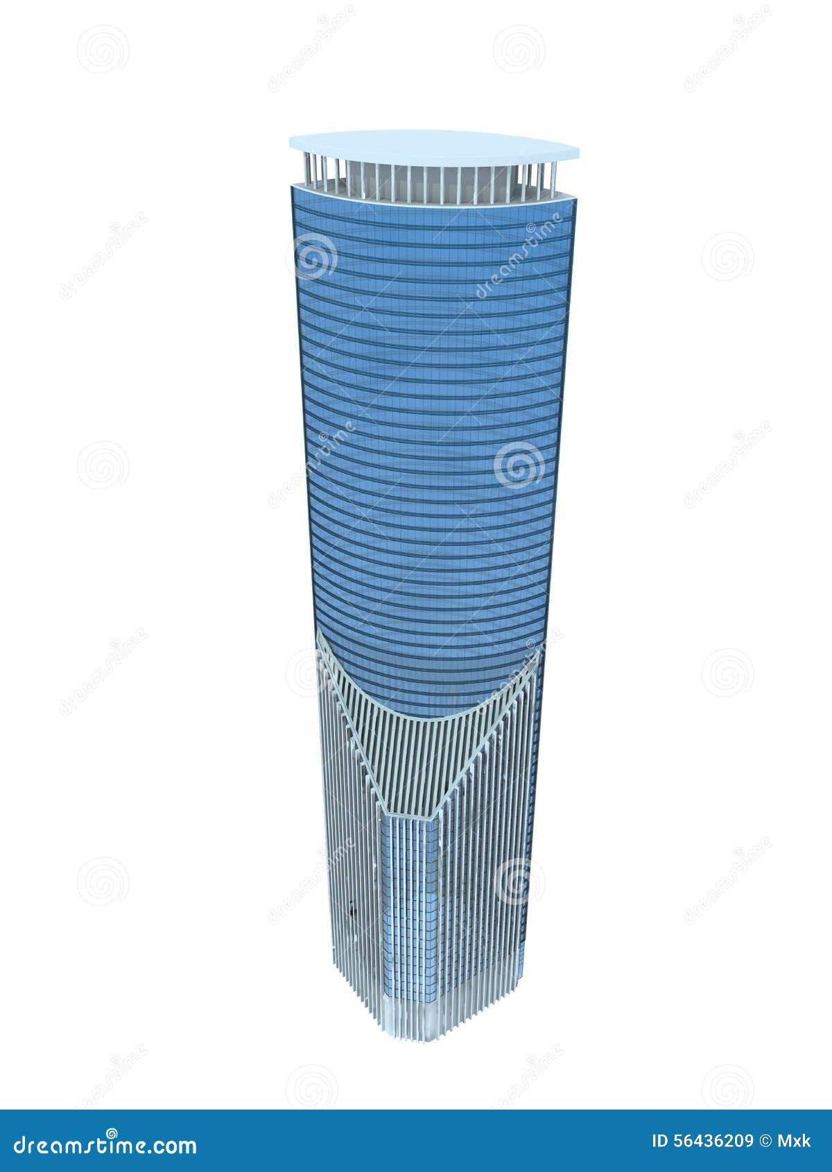 Single skyscraper stock image. Image of horizontal, vitrolite - 56436209