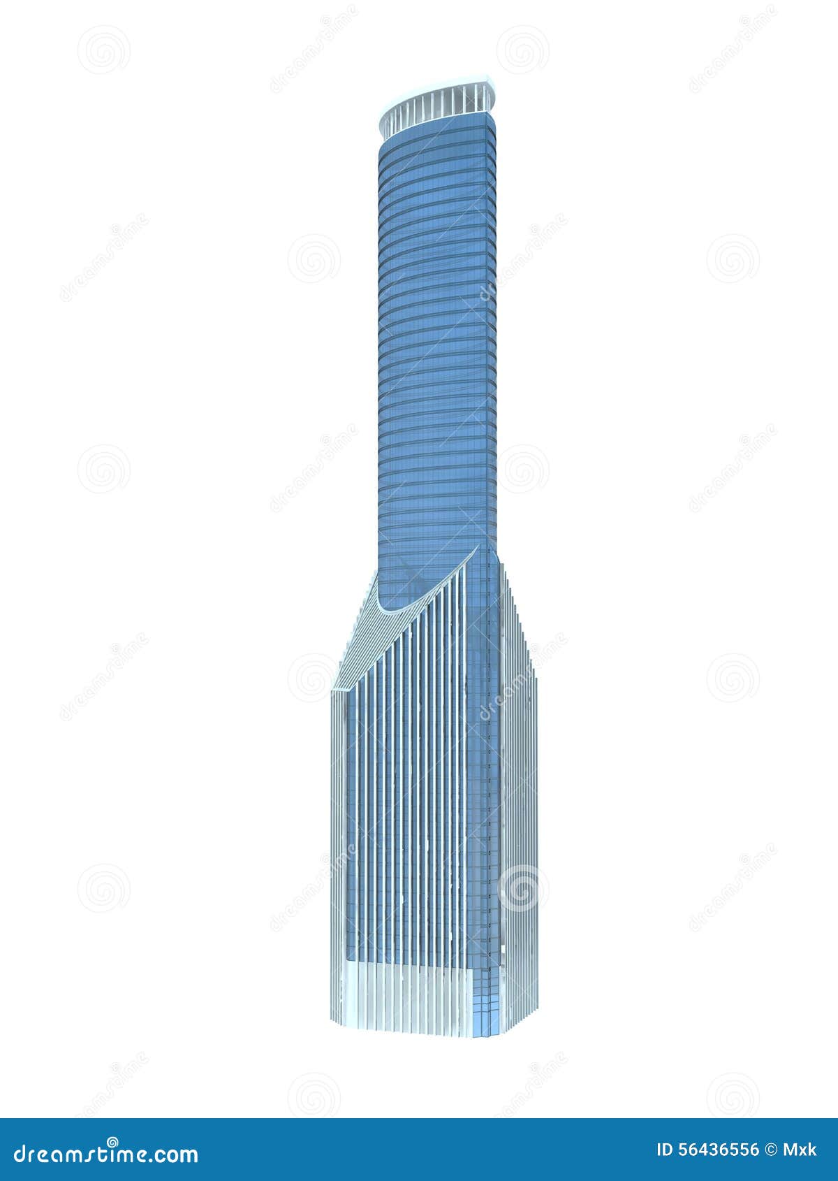 Single skyscraper stock photo. Image of exterior, architecture - 56436556