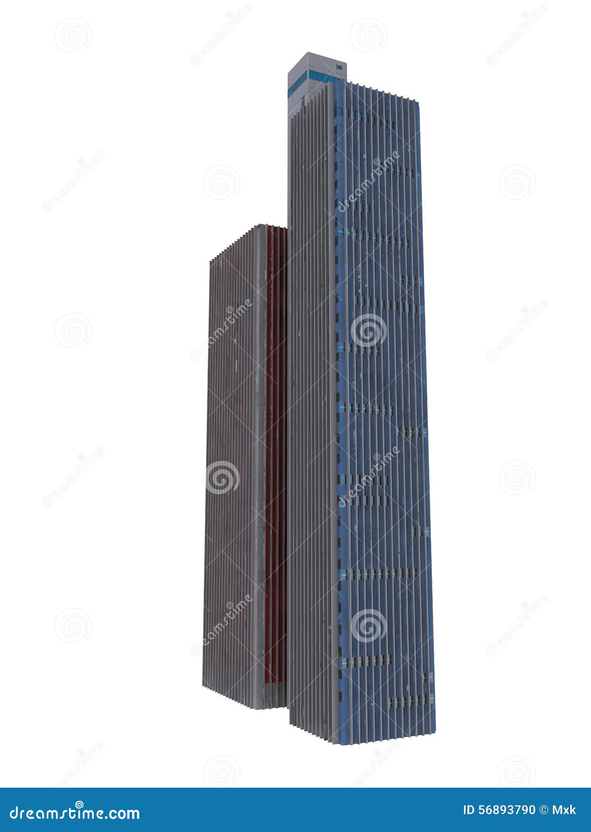 Single skyscraper stock photo. Image of frame, isolated - 56893790