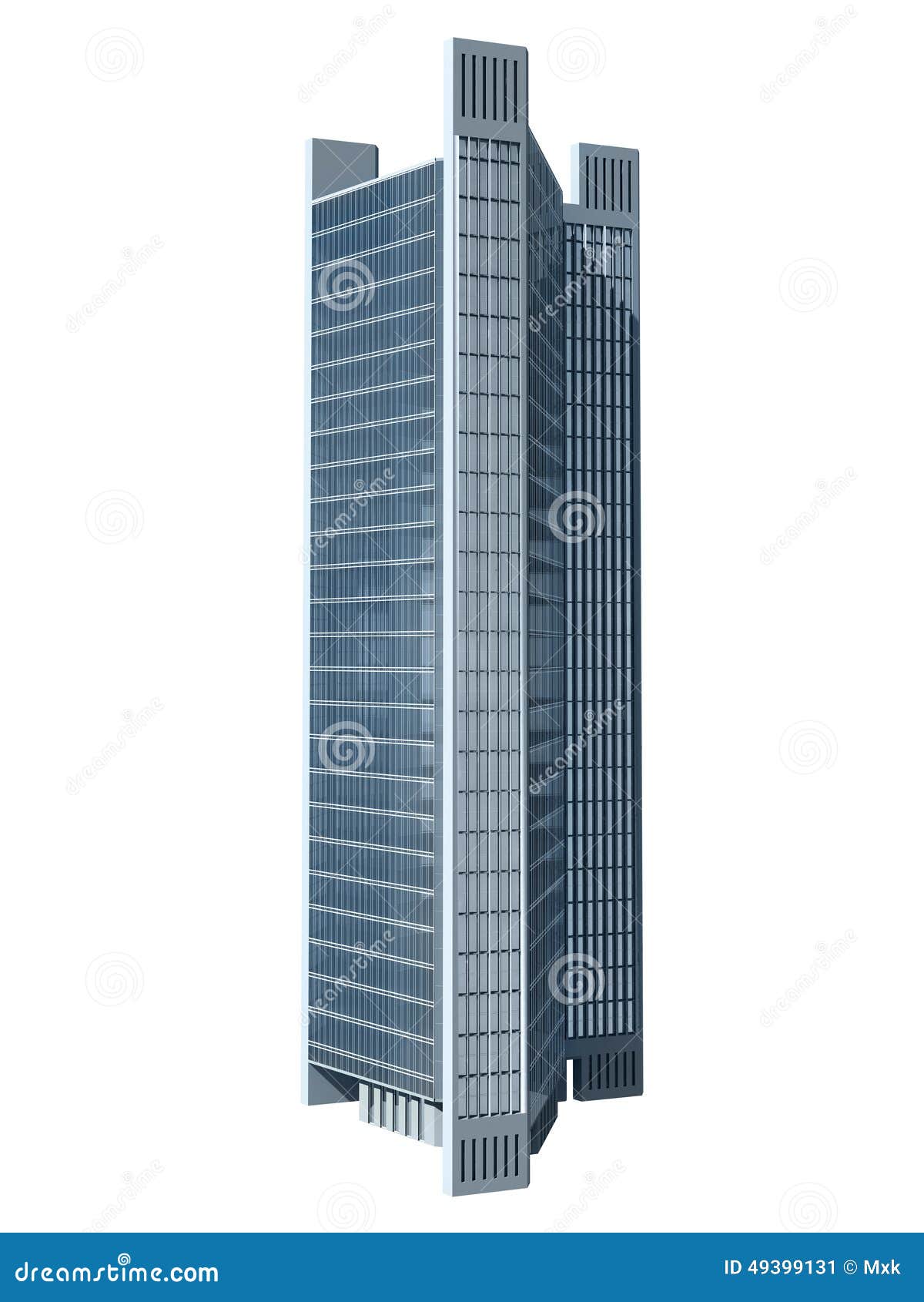 Single skyscraper stock illustration. Illustration of architecture ...