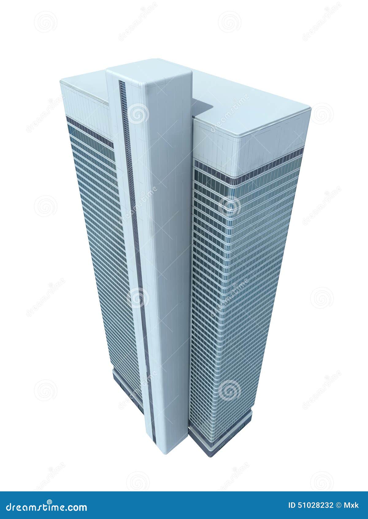 Single skyscraper stock illustration. Illustration of construction ...