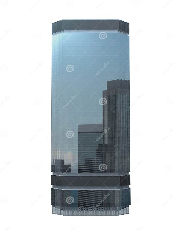 Single skyscraper stock illustration. Illustration of side - 52702668