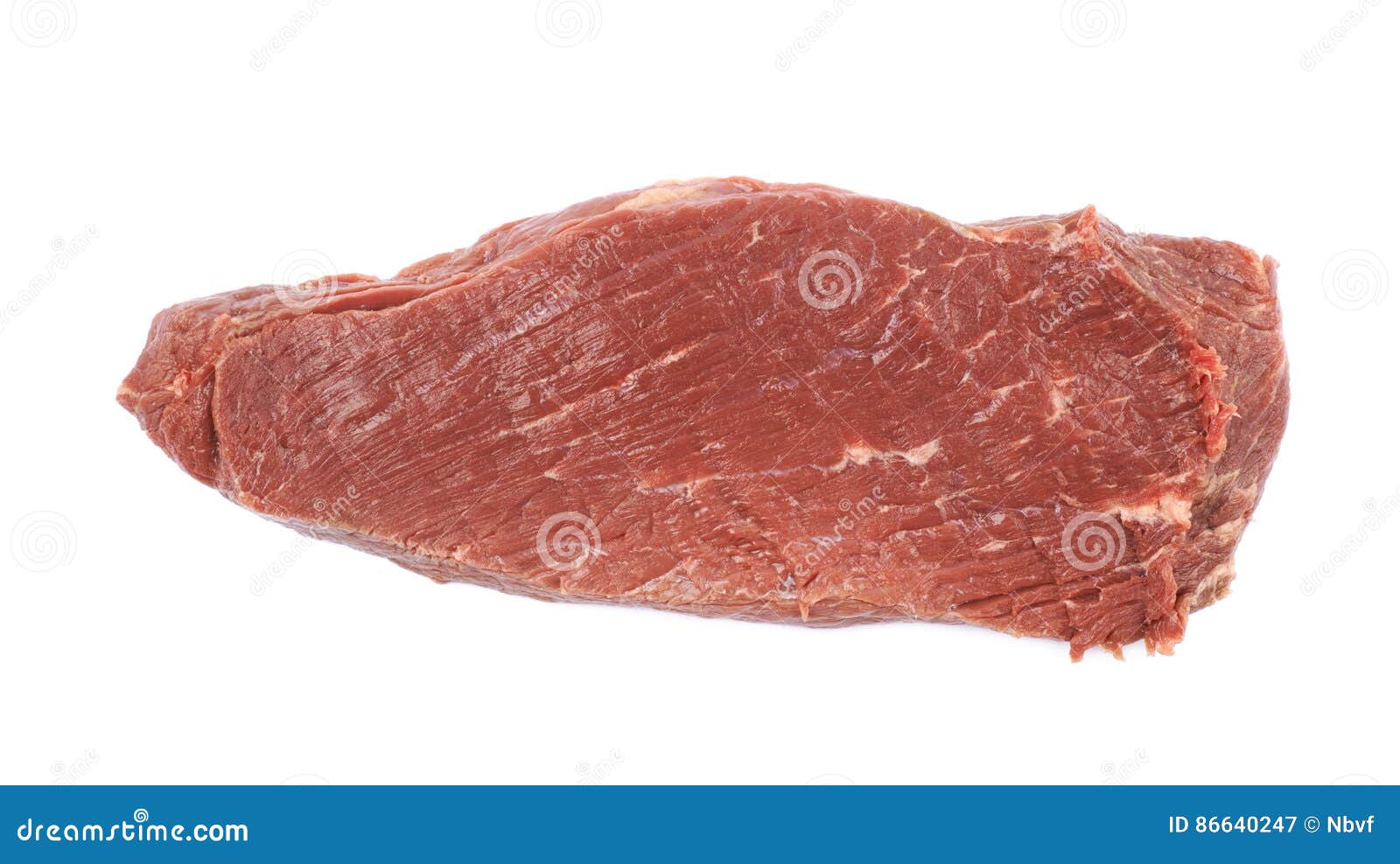 Single Slice of Beef Meat Isolated Stock Image - Image of fillet, beef ...