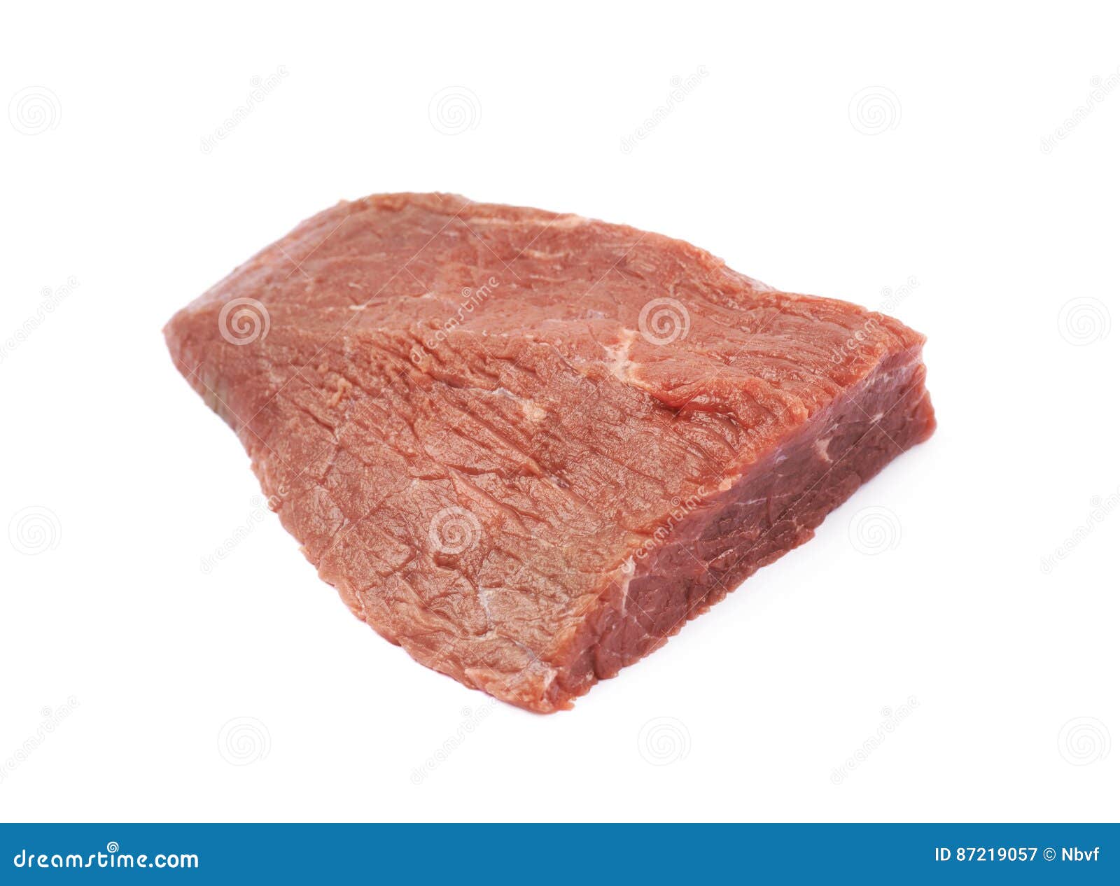 Single Slice of Beef Meat Isolated Stock Image - Image of fillet, beef ...