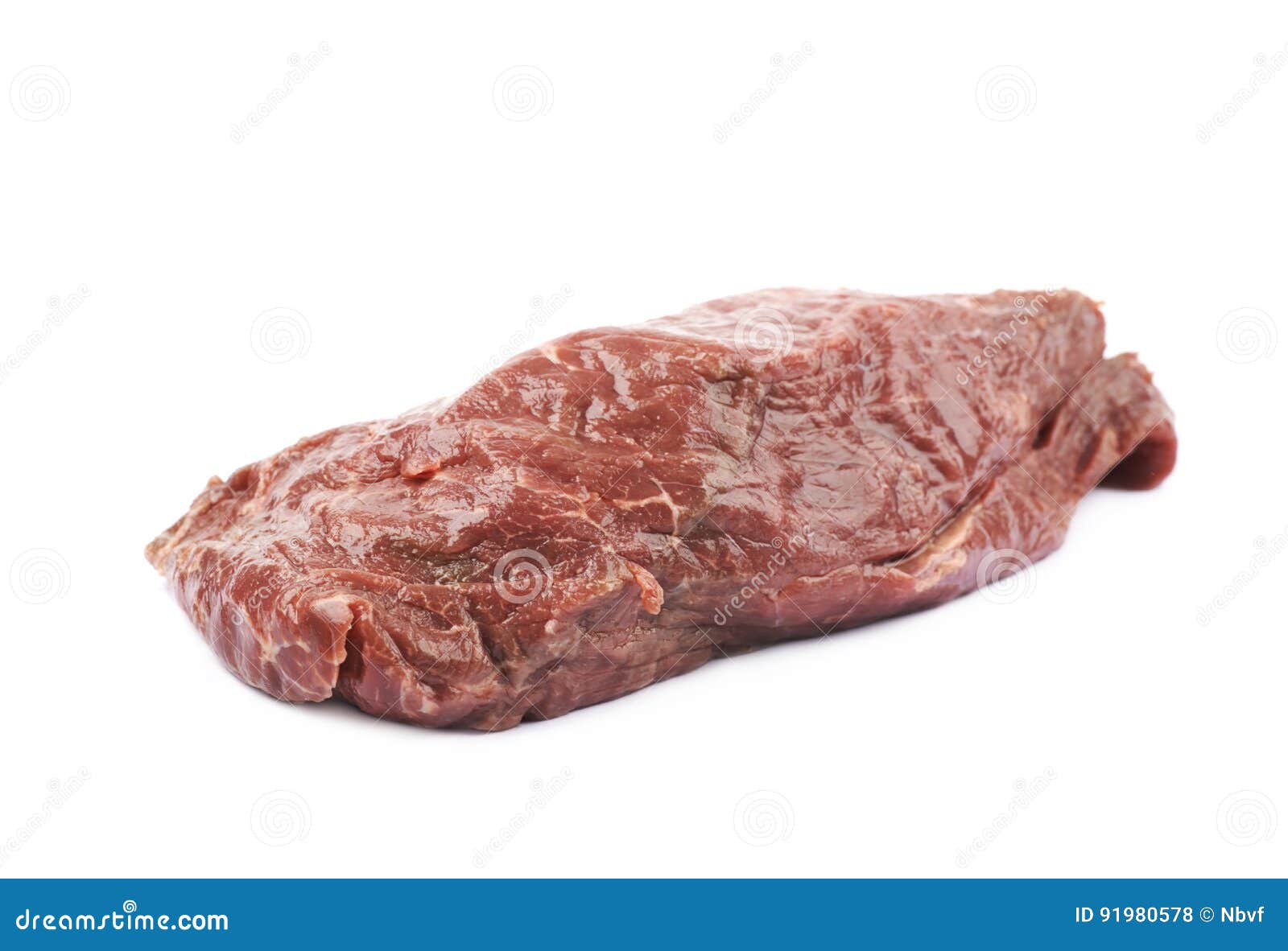 Single Slice of Beef Meat Isolated Stock Photo - Image of isolated ...