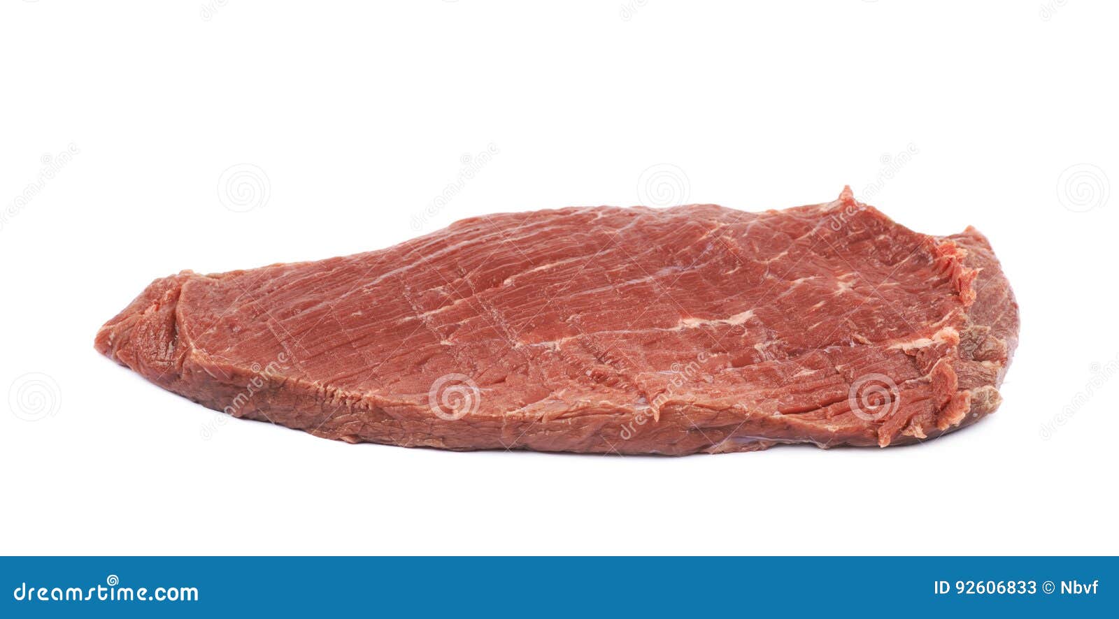 Single Slice of Beef Meat Isolated Stock Image - Image of nutrition ...