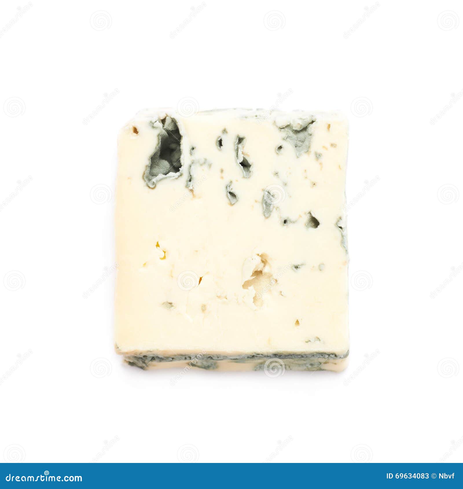 Single Slice of Blue Cheese Isolated Stock Image - Image of eating ...